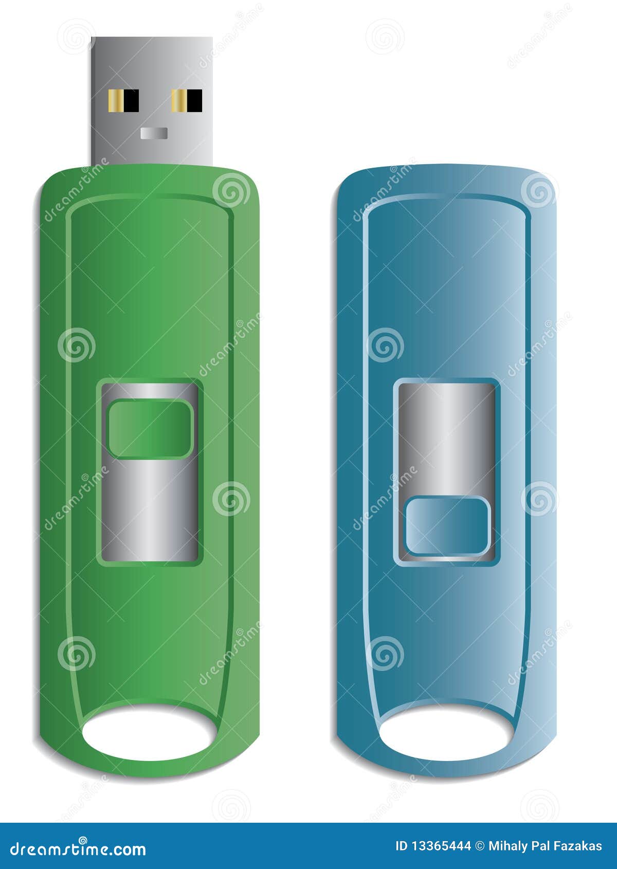 Hideable USB stick stock vector. Illustration of data - 13365444
