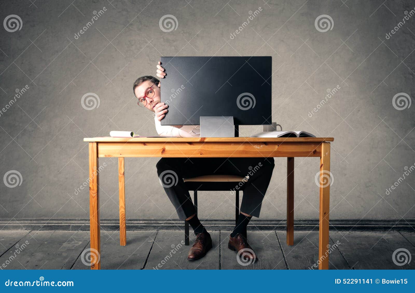 Hideaway desk stock image. Image of secrets, businessman - 52291141