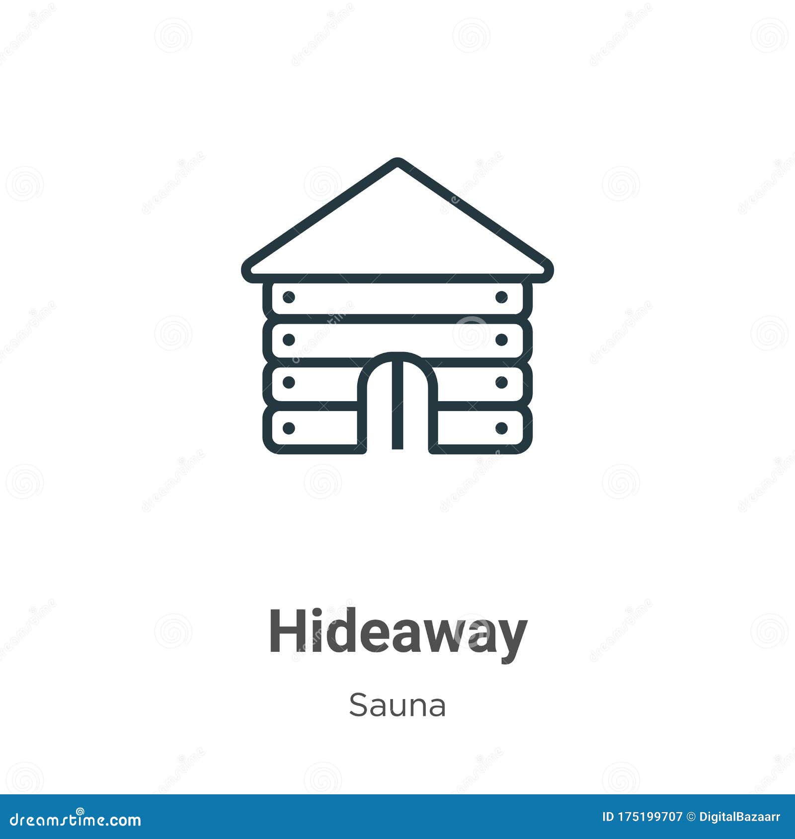 Hideaway Icon. Trendy Hideaway Logo Concept On White Background Vector ...