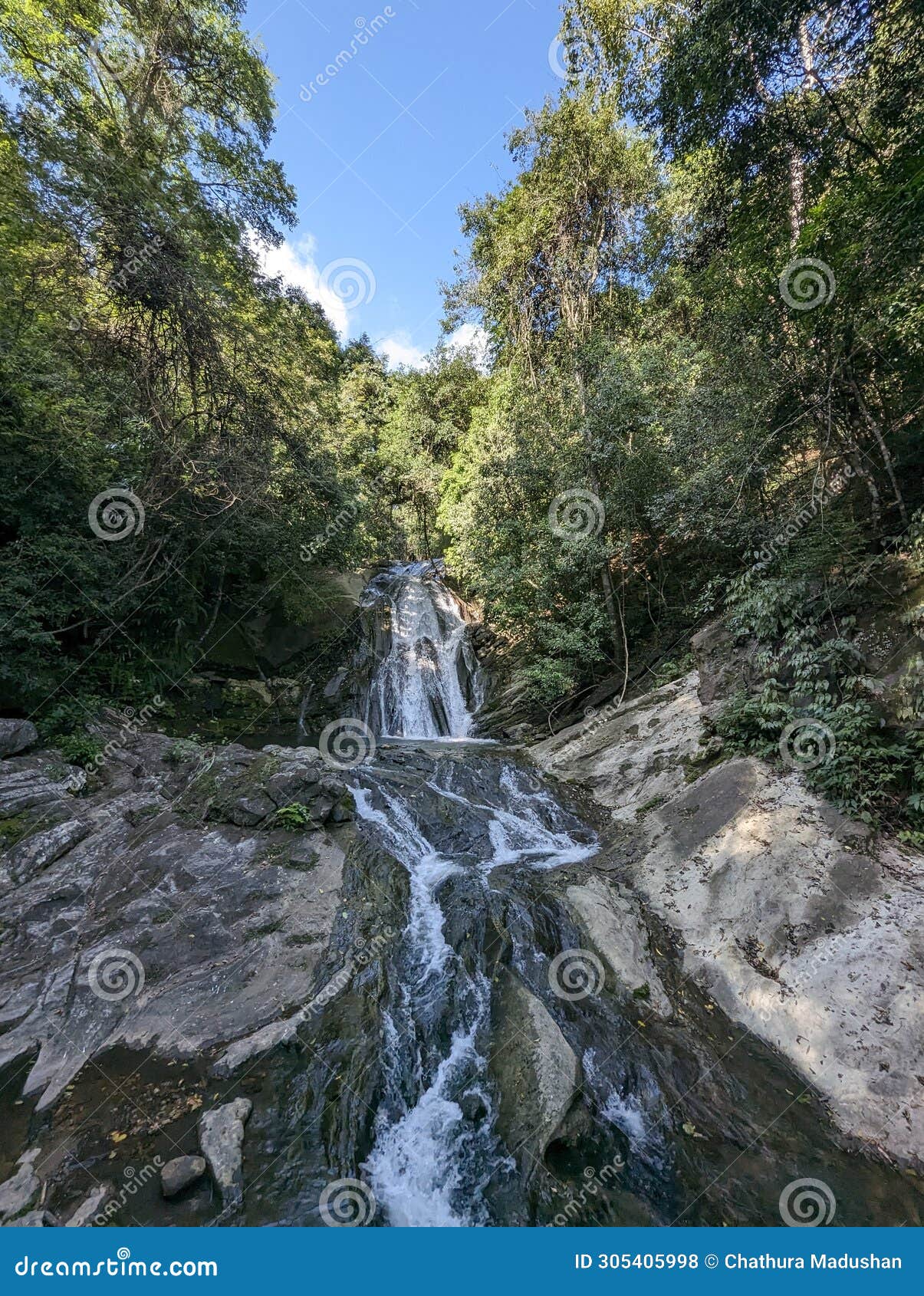Hideen Waterfall in Ella Sri Lanka. Gonkura Wala Stock Photo - Image of ...