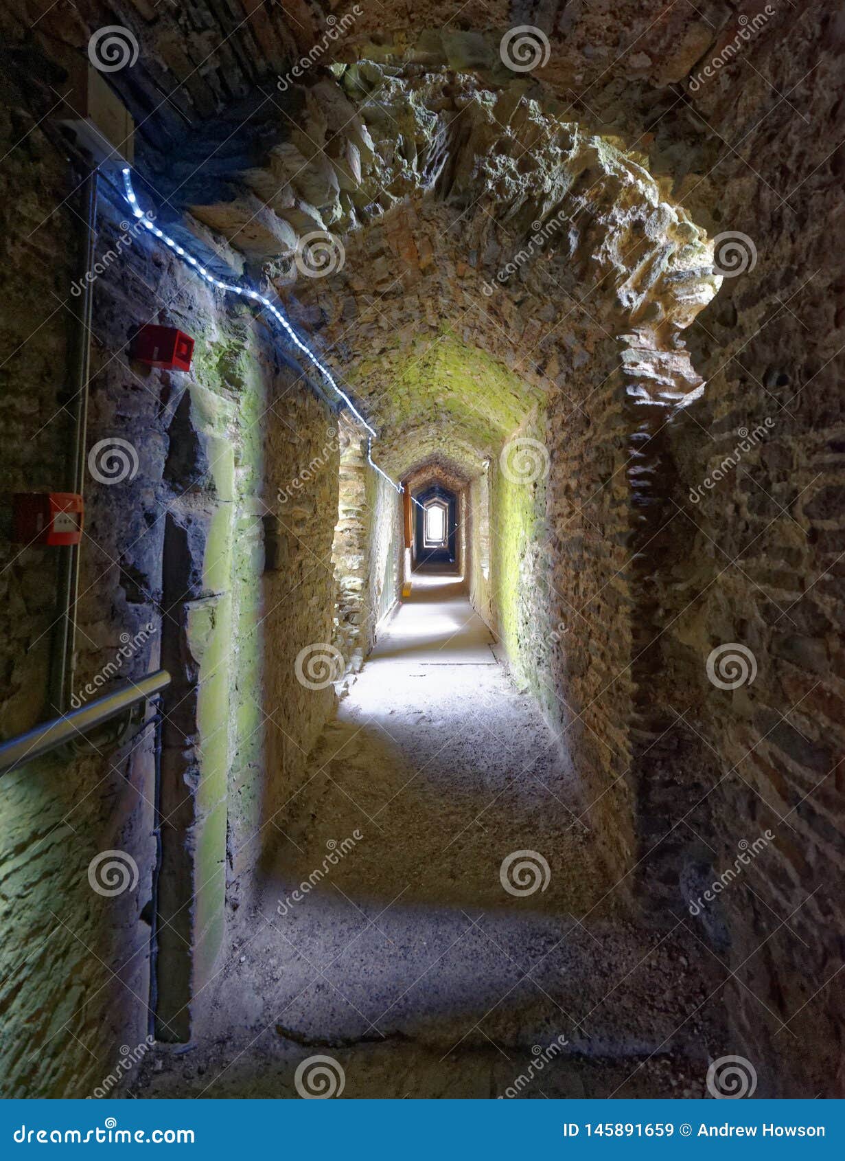 Hiden Passageway Beneath Cardiff Castle Ancient Stone Stock Image Image Of Beautiful