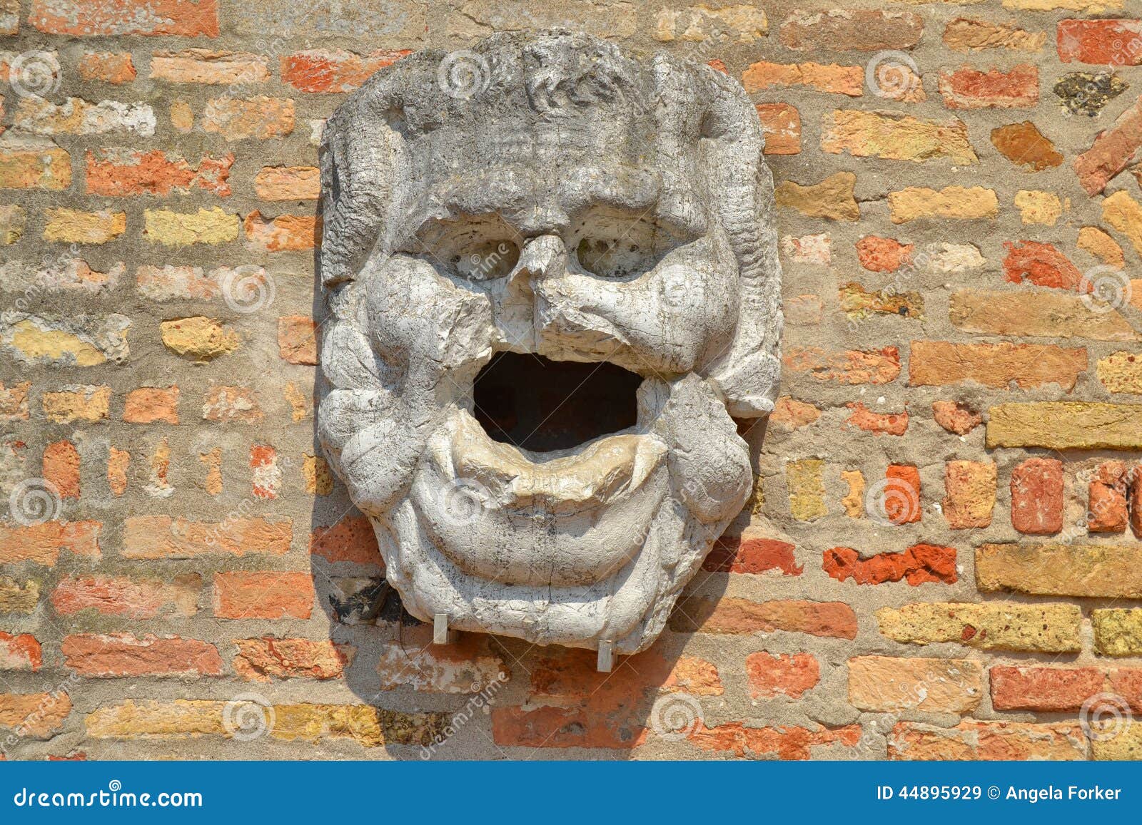 Hideous Relief Mask stock image. Image of landmark, islands - 44895929