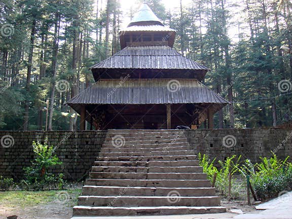 Hidimba devi temple stock image. Image of forest, outdoors - 87336635