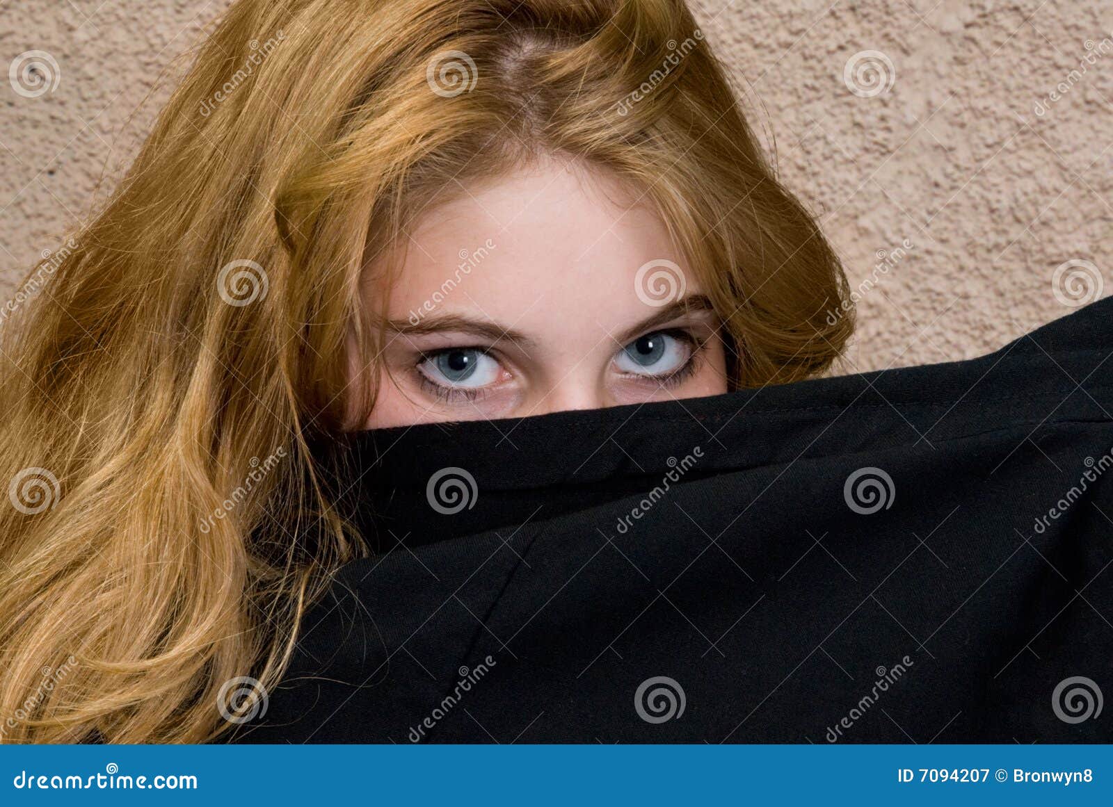 Hiding stock image. Image of scarf, hidden, protection - 7094207