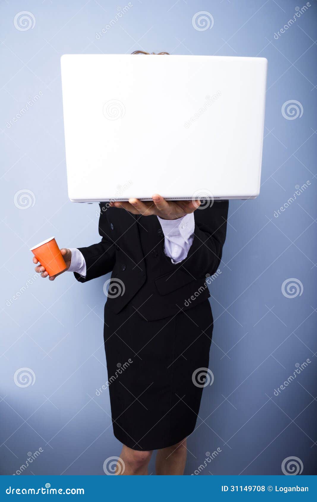Hiding behind work stock photo. Image of beautiful, casual - 31149708