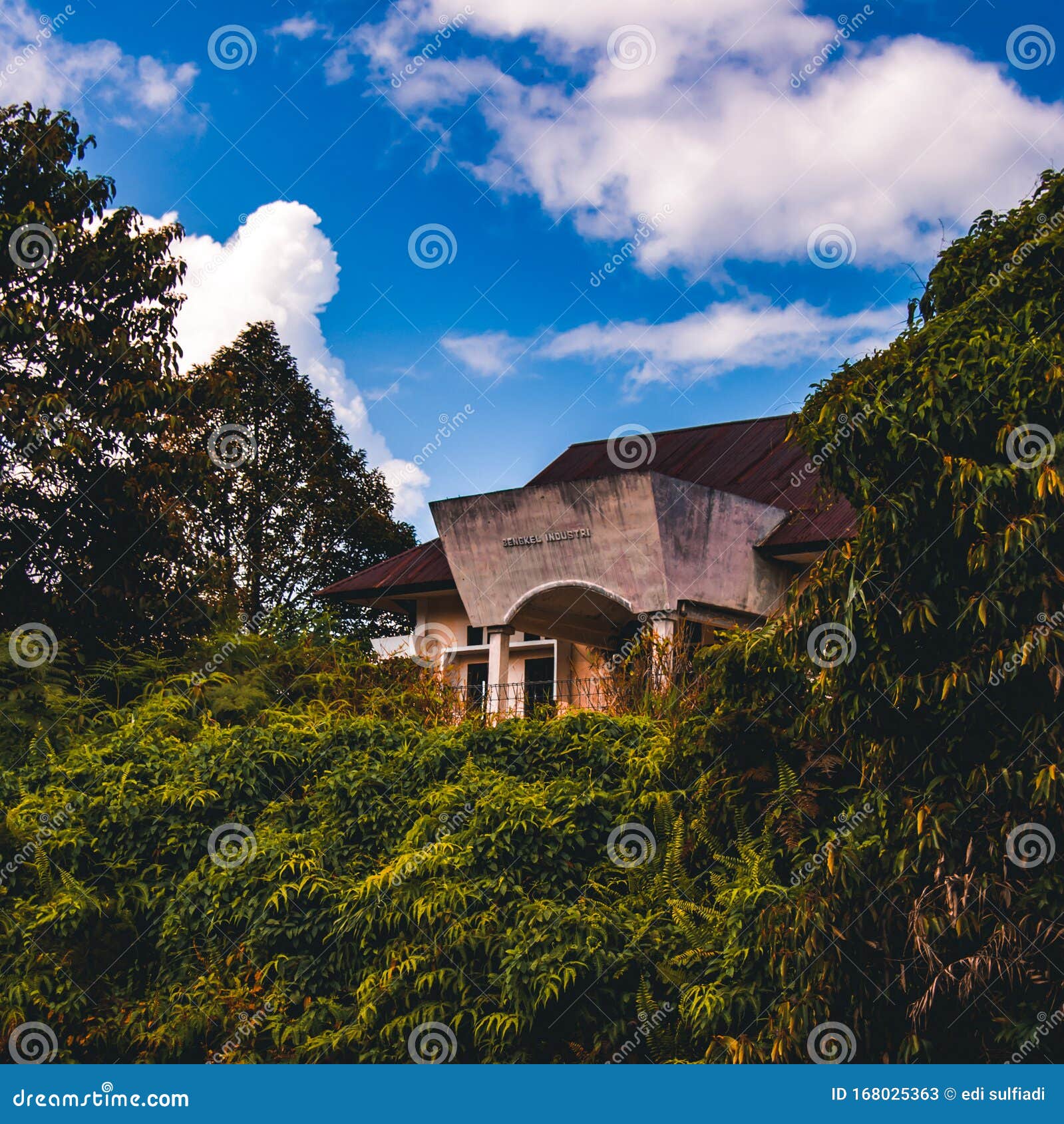 The hiding building stock image. Image of hiding, blue - 168025363