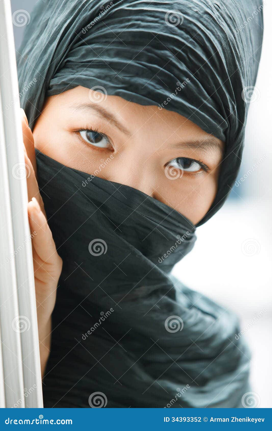 Hiding stock photo. Image of attractive, ninja, lifestyle - 34393352
