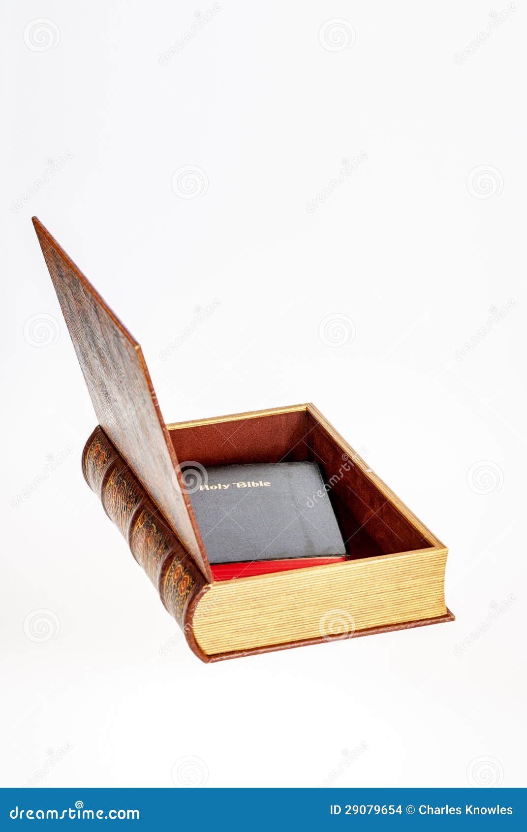 Hiding Place for the Holy Bible Stock Photo - Image of yellow, isolated ...
