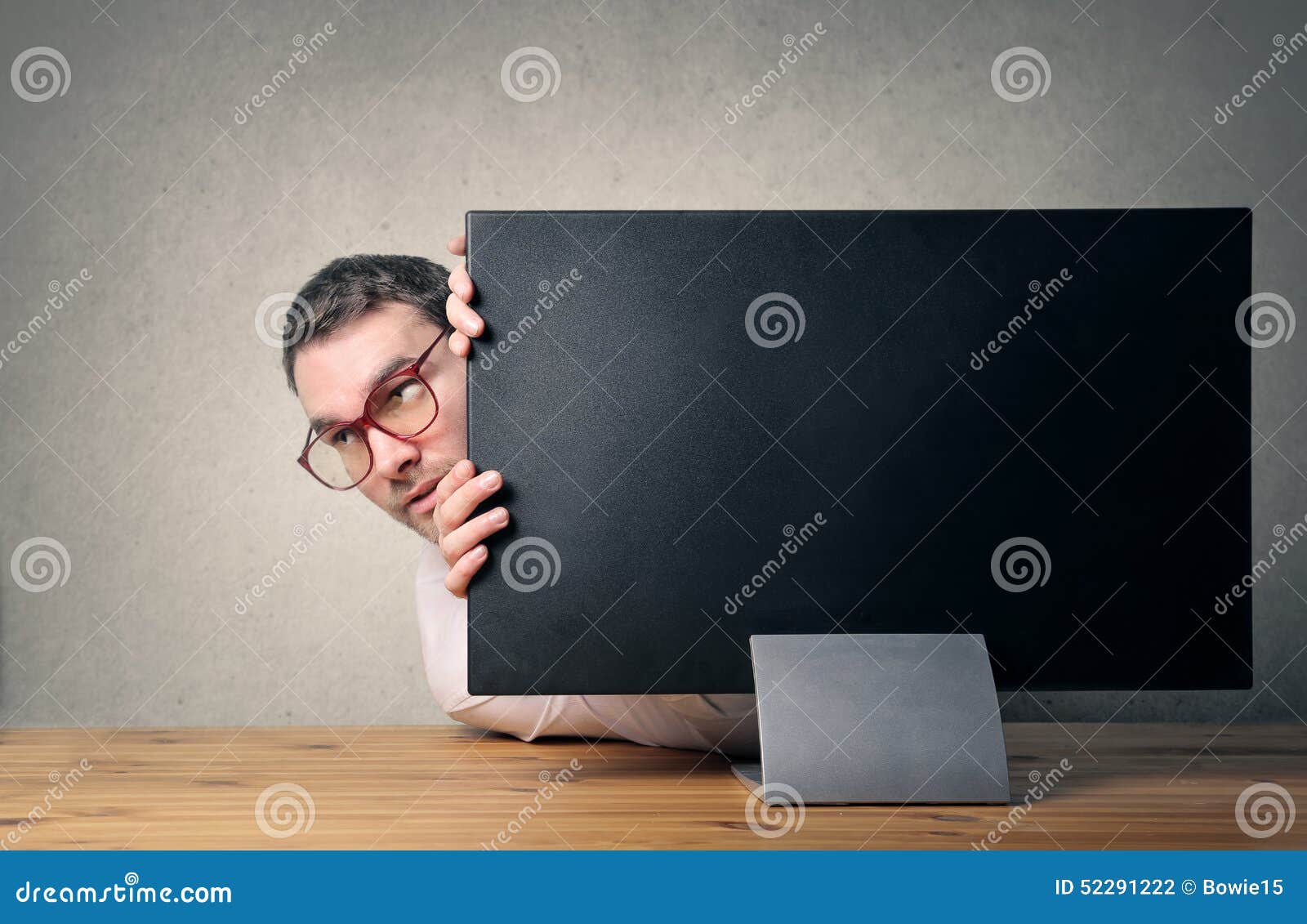 Hiding place stock photo. Image of geek, notebook, background - 52291222