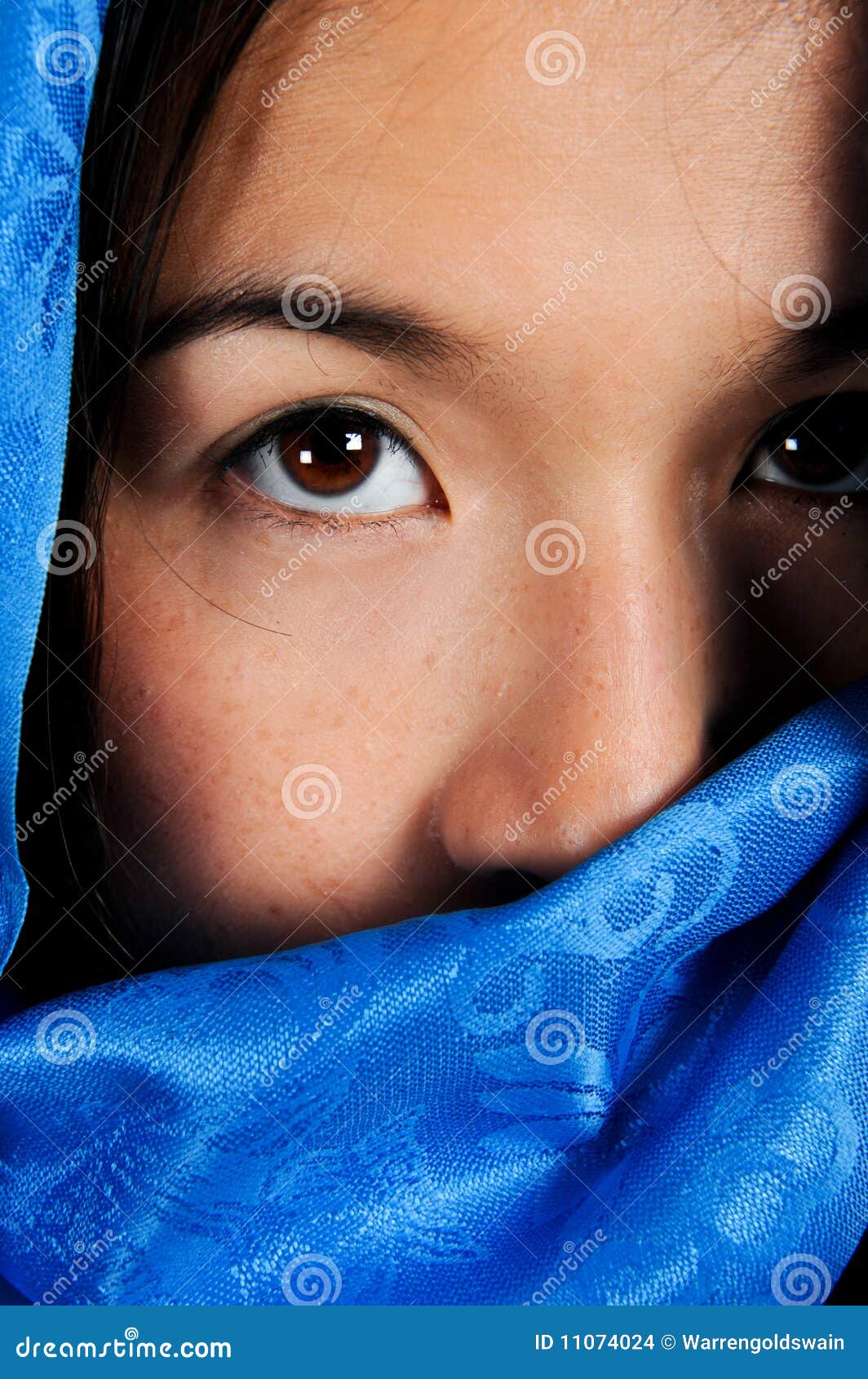 Hiding from view stock photo. Image of girl, model, studio - 11074024