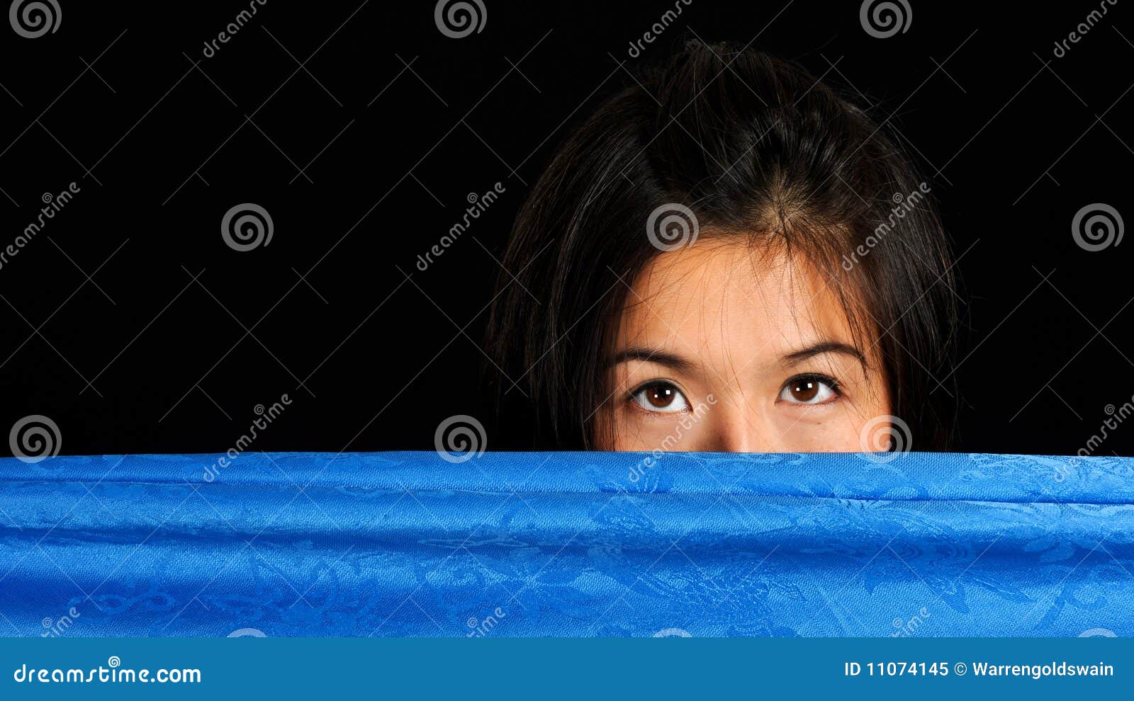 Hiding from view stock image. Image of person, chinese - 11074145