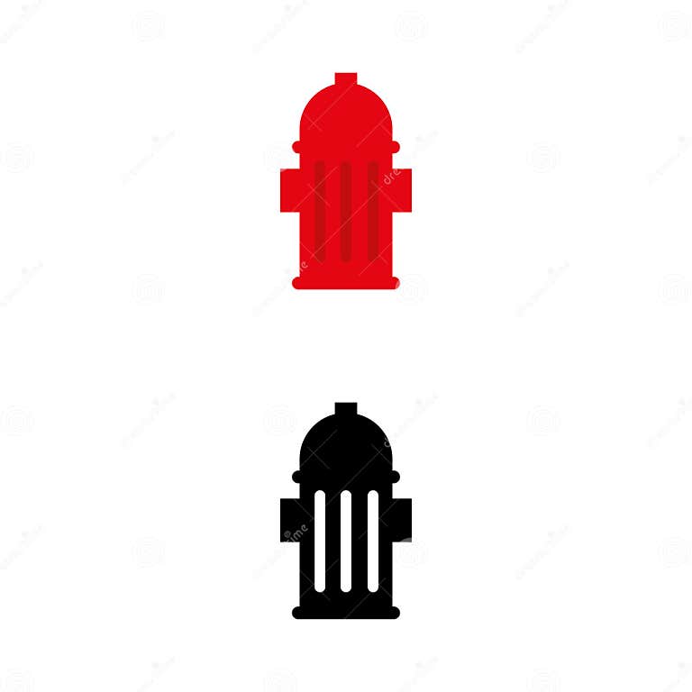 Hidrante ilustración del vector. Ilustración de plano - 274324844