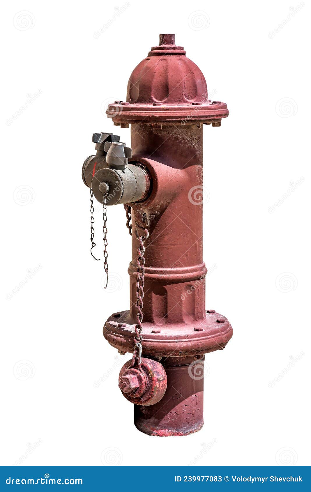 Hidrante Vermelho Típico Em Branco Imagem de Stock - Imagem de ...