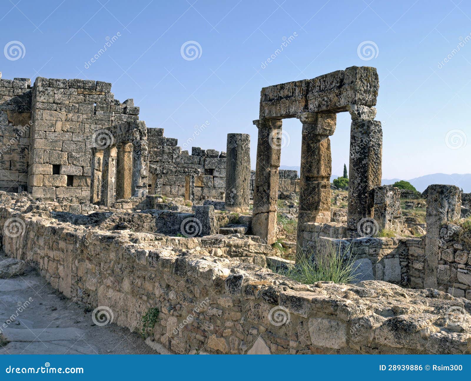 Hierapolis 1 stock photo. Image of yard, pamukkale, turkey - 28939886