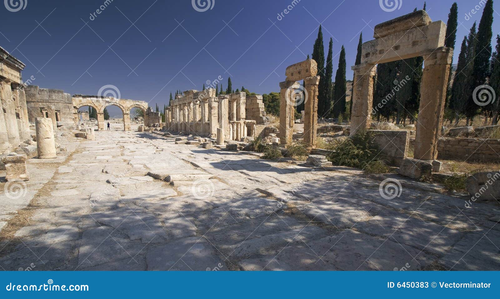 Domitian Gate Ruins In The Ancient Greco Roman City Hierapolis ...