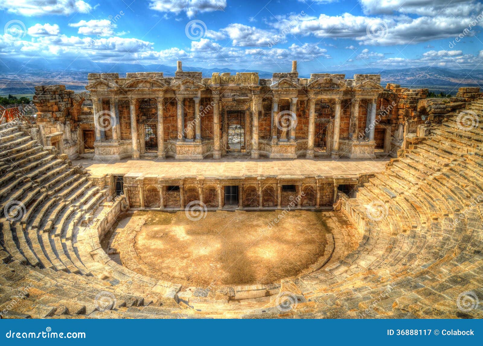 Hierapolis, theater stock image. Image of scene, anatolia - 36888117
