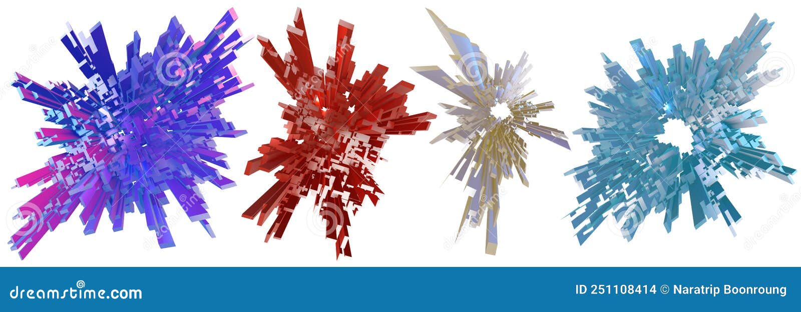 Hierarchical Background Explosive Tile Geometry Abstract Square Set ...