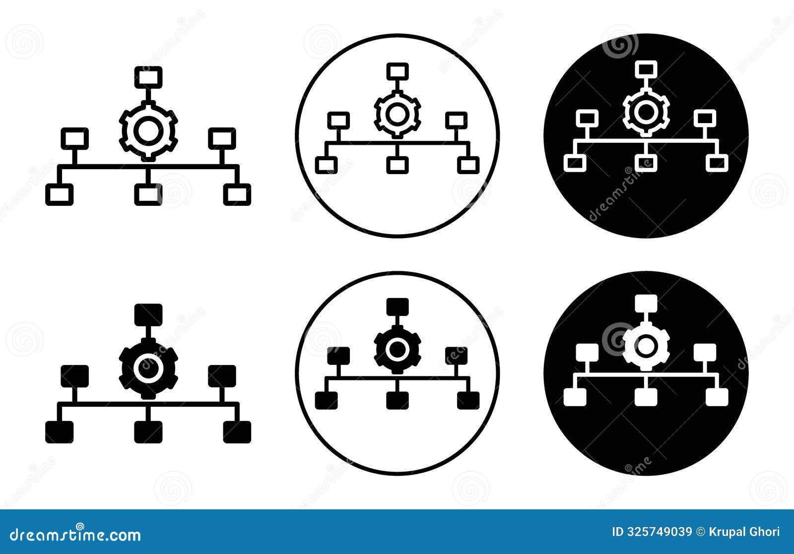 Hierarchical Structure Icon Collection of Outline Thin Line Symbol or ... Hierarchical Structure Icon Collection of Outline Thin Line Symbol or ...