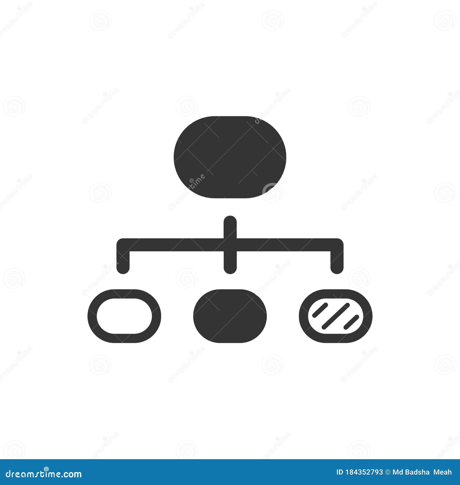 Hierarchical Structure Icon Stock Vector - Illustration of structure ...