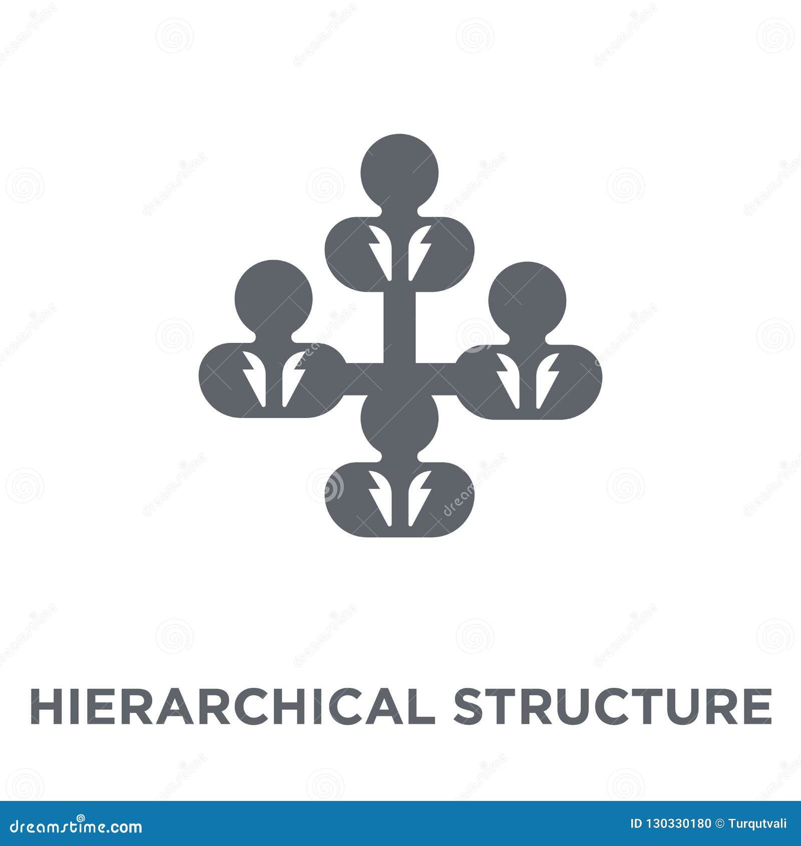 Hierarchical Structure Icon from Human Resources Collection. Stock ...