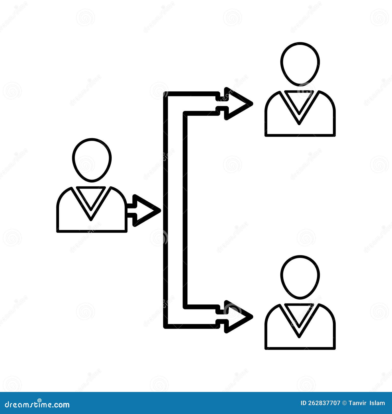 Hierarchical Structure Vector Linear Icon Isolated On Transparent ... Hierarchical Structure Vector Linear Icon Isolated On Transparent ...