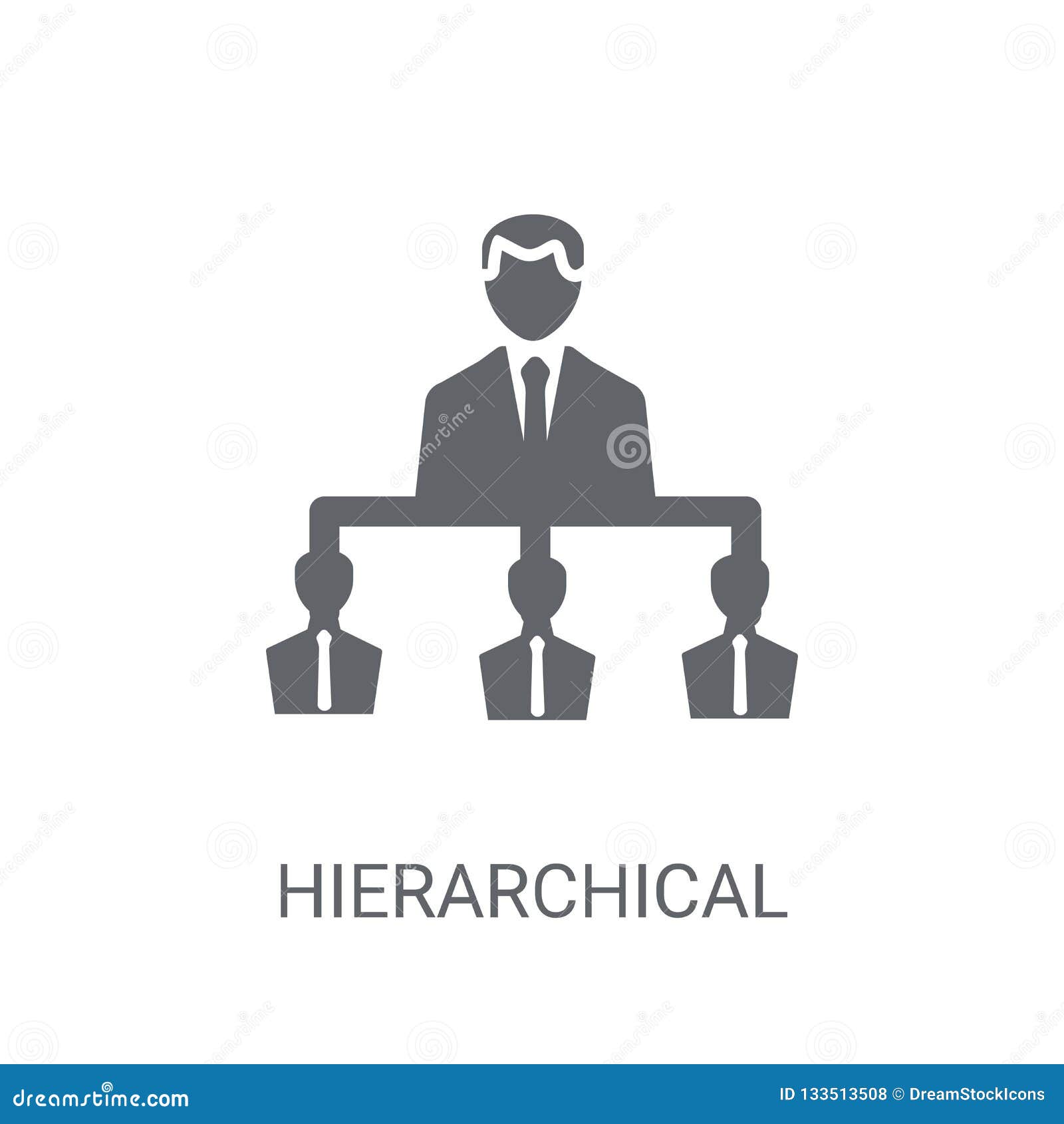 Hierarchical Structure Sign Icon Or Logo Line. Hierarchical Network And ... Hierarchical Structure Sign Icon Or Logo Line. Hierarchical Network And ...