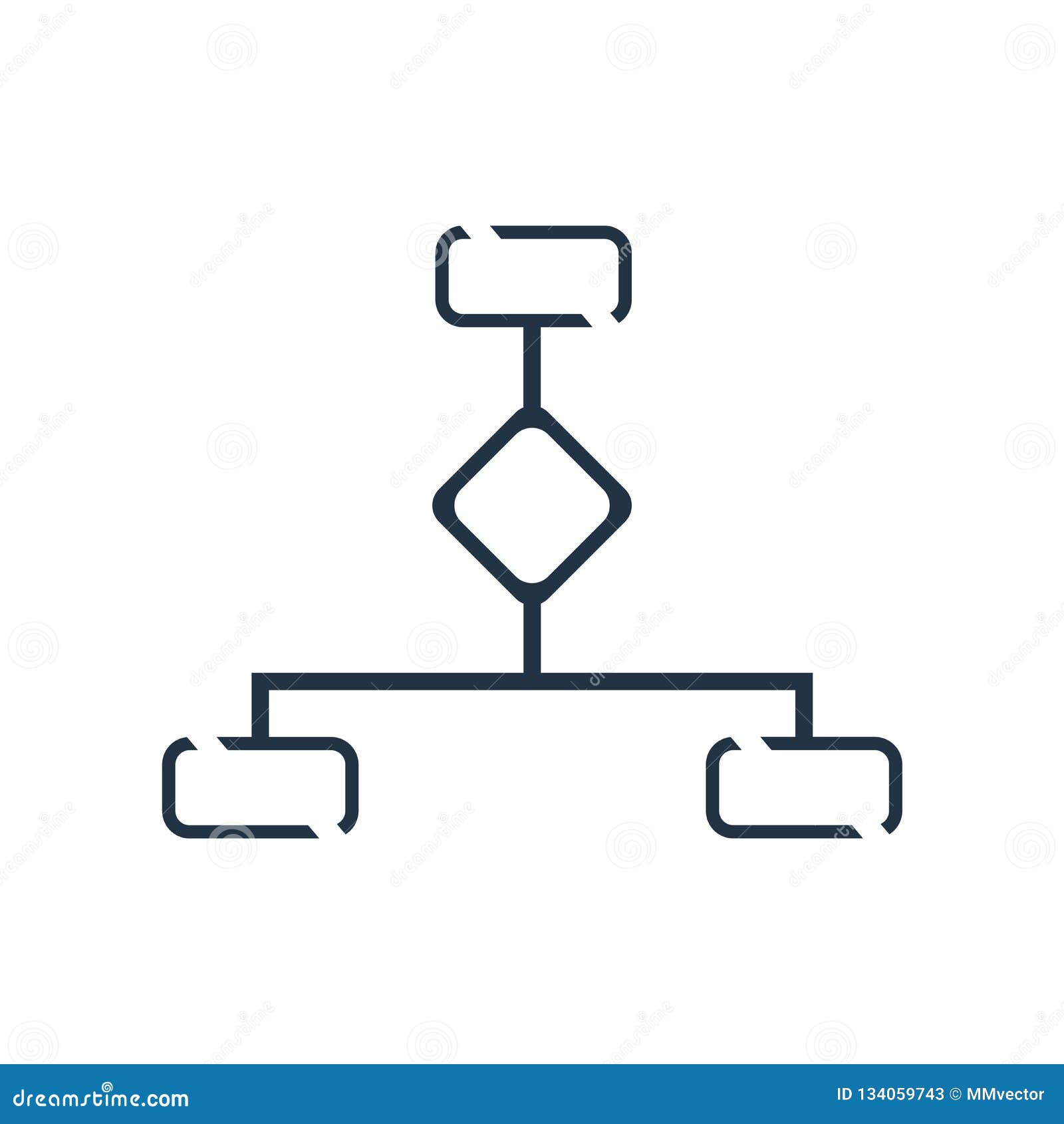 Hierarchical Structure Icon Vector Isolated on White Background ... Hierarchical Structure Icon Vector Isolated on White Background ...