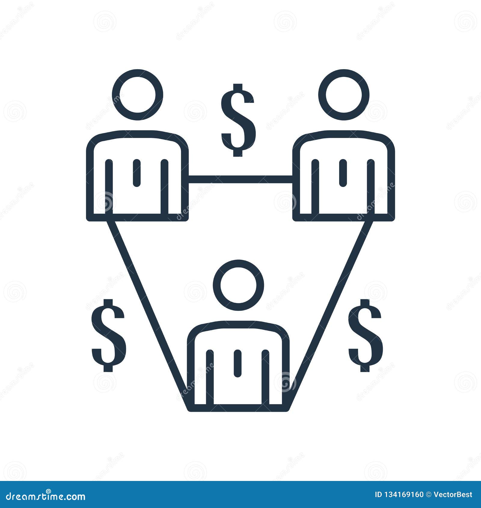 Hierarchical Structure Icon Vector Isolated on White Background ... Hierarchical Structure Icon Vector Isolated on White Background ...