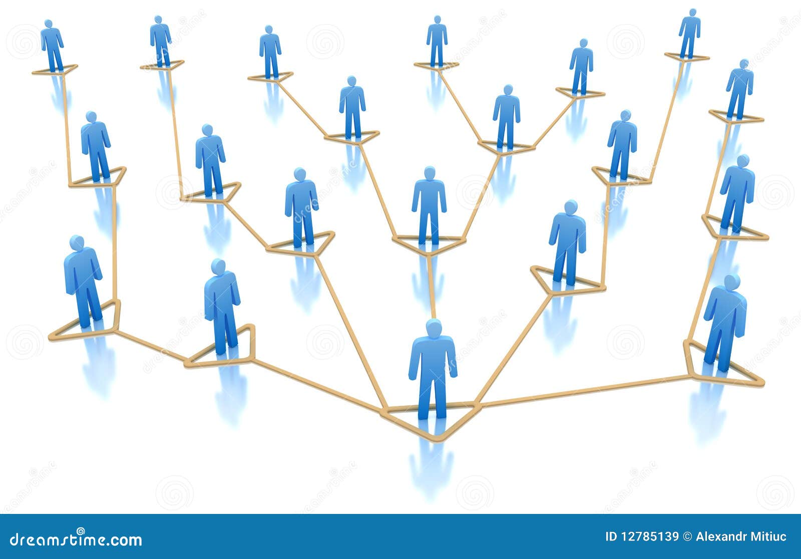 Hierarchy of Business Network Concept. Stock Illustration ...