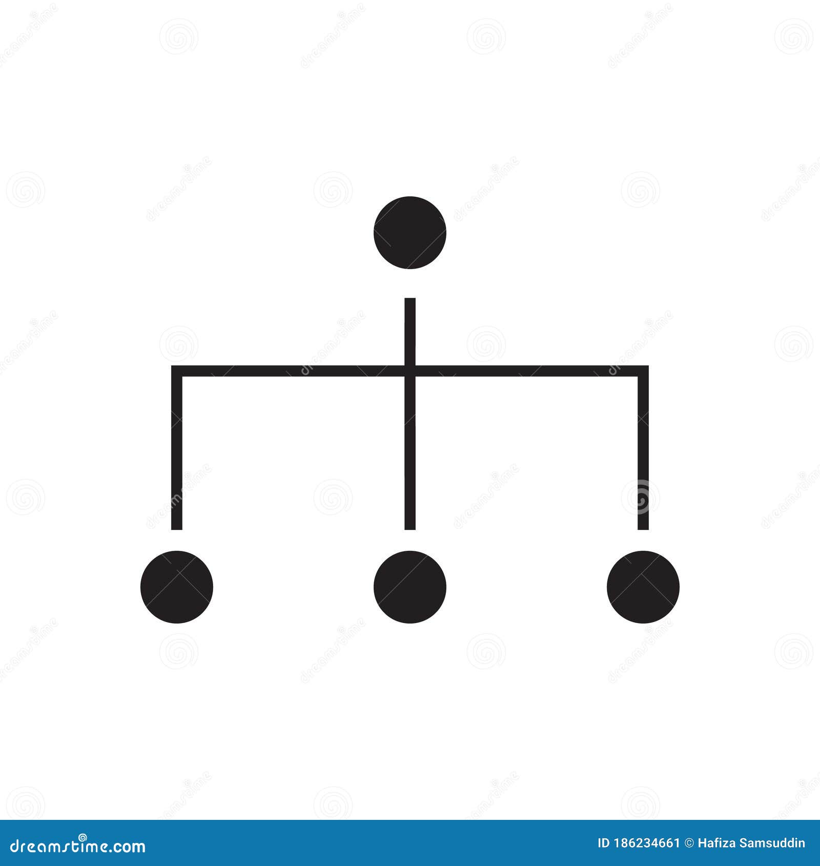 Hierarchy Chart. Vector Illustration Decorative Design Stock Vector ...