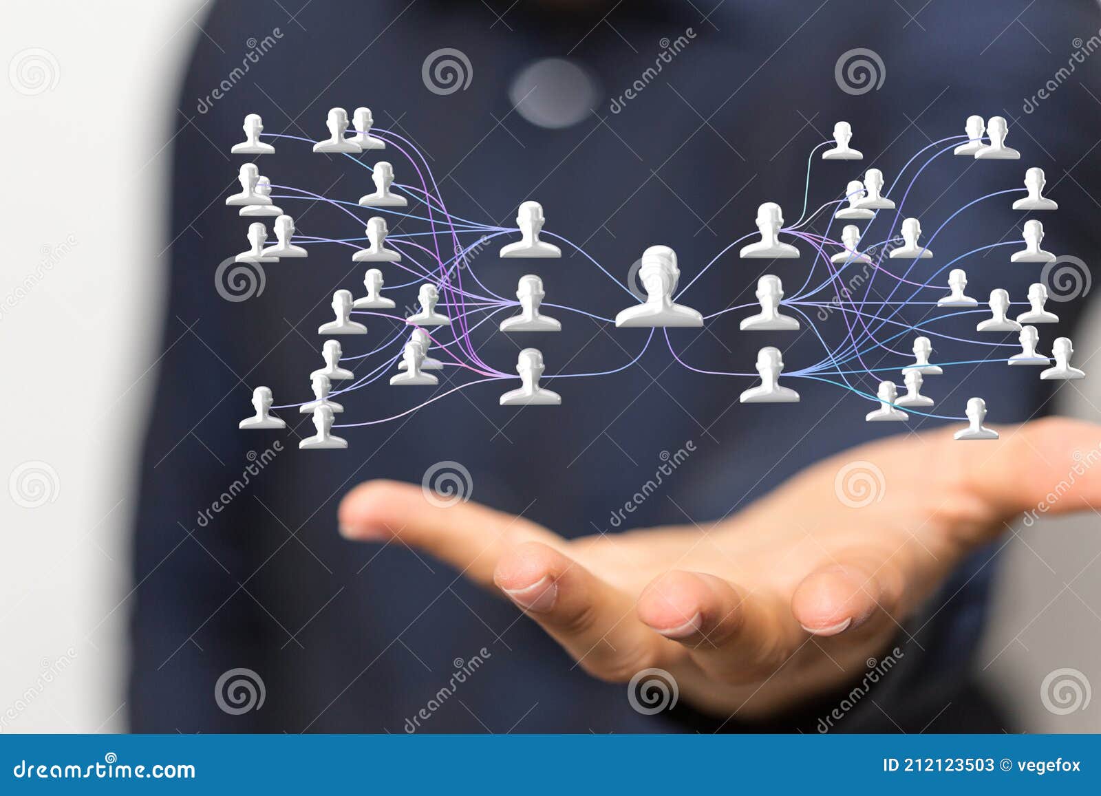 Hierarchy Connection Team Group Digital Stock Image - Image of ...