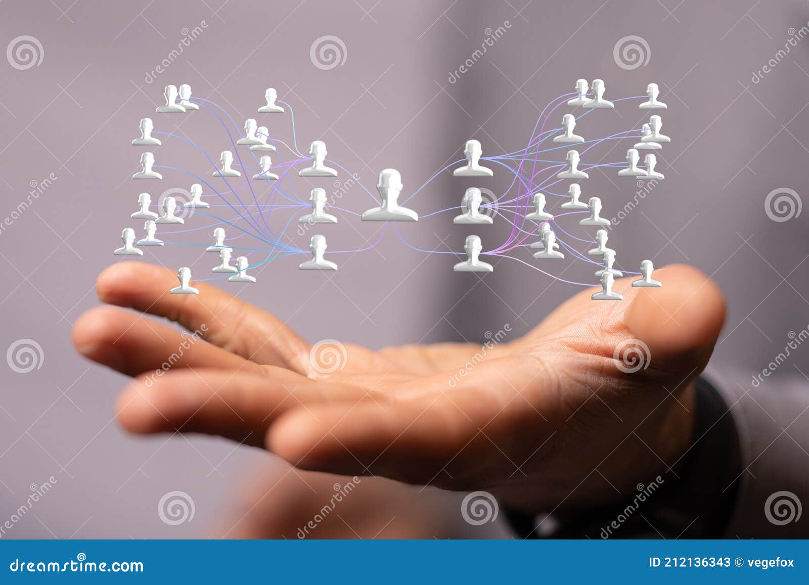 Hierarchy Connection Team Group Digital Stock Image - Image of ...