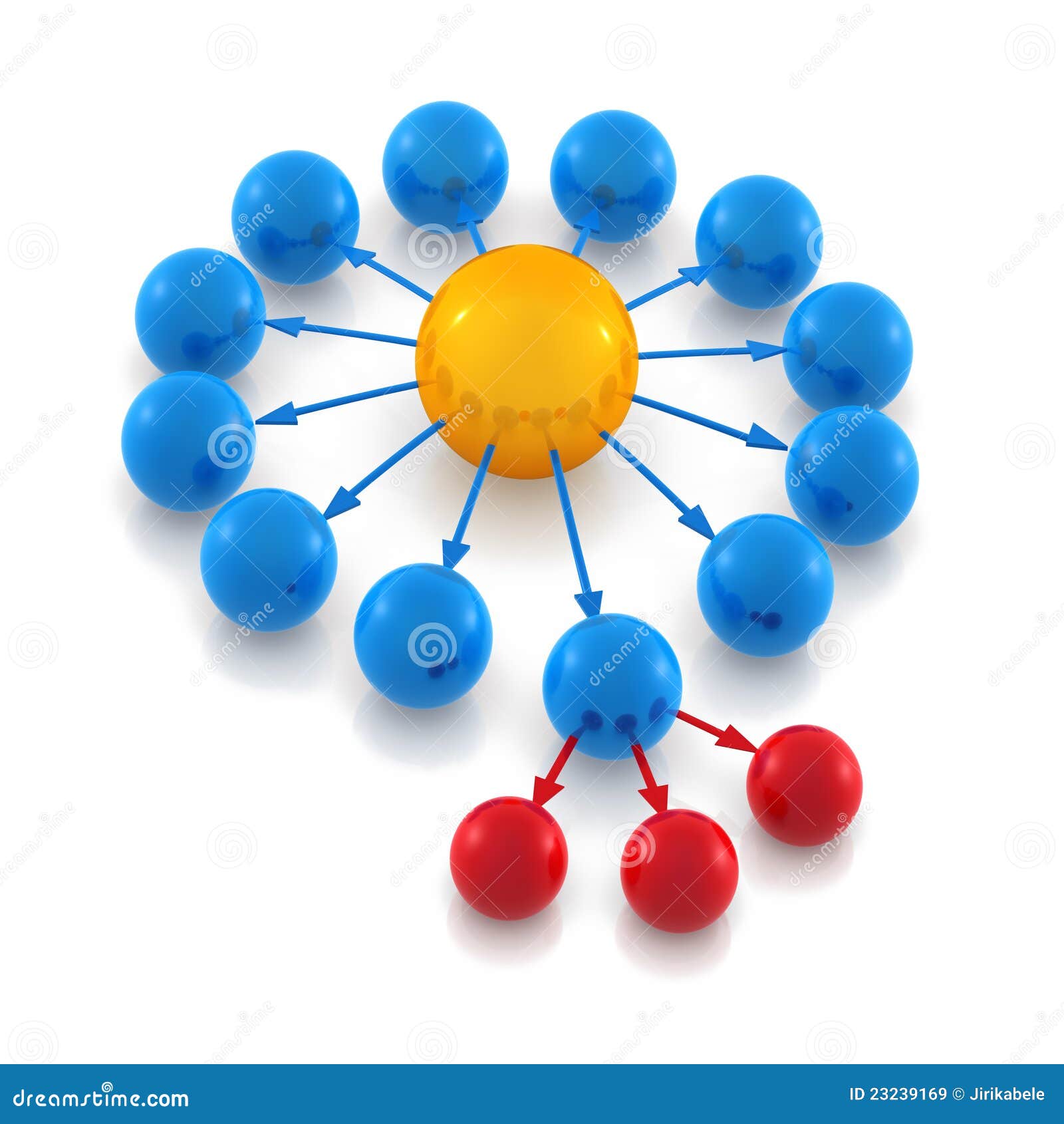 Hierarchy diagram stock illustration. Illustration of global - 23239169