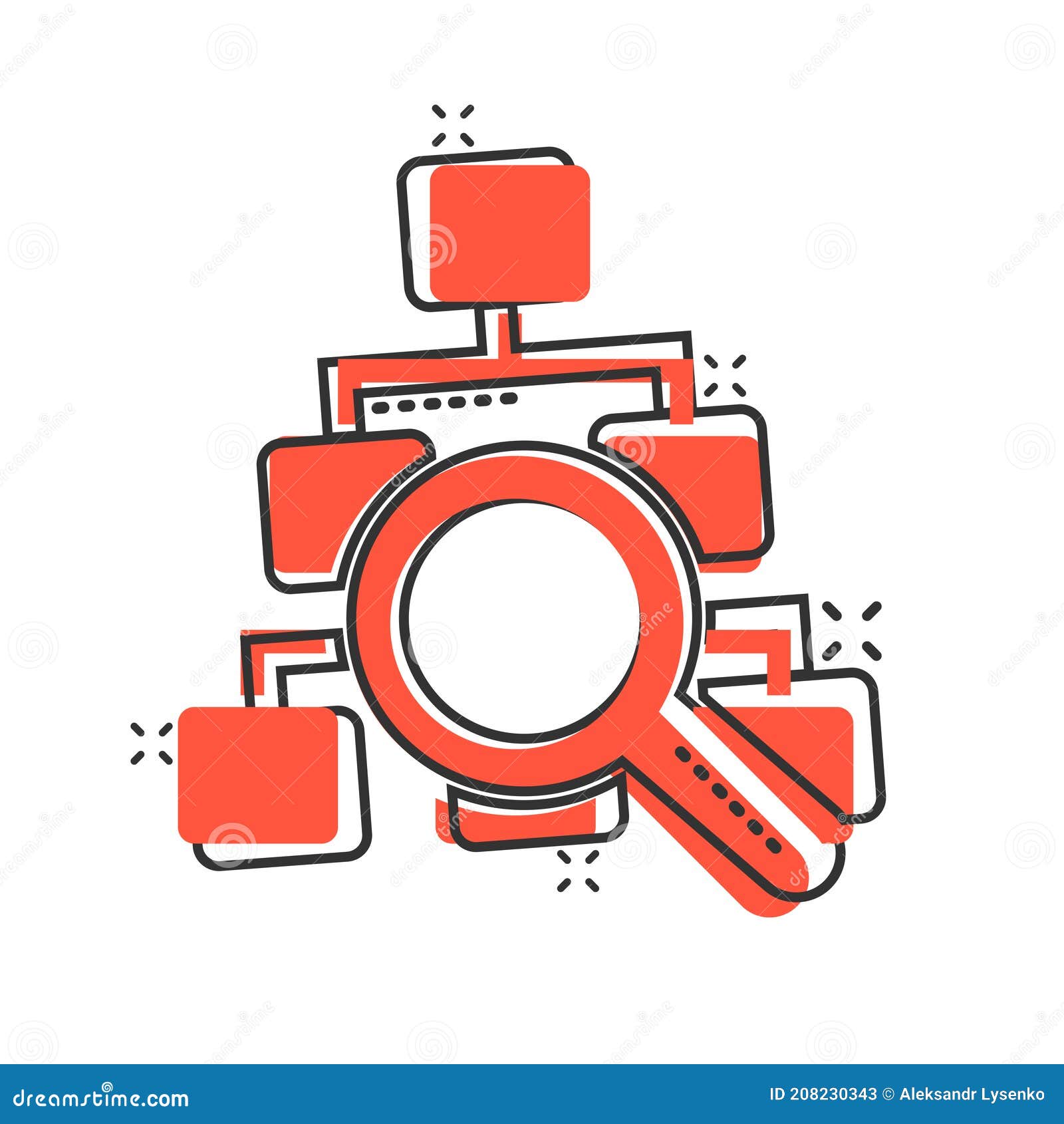 Structure Of Cartoon Fruiting Body Of Fly Agaric Amanita Muscaria ...