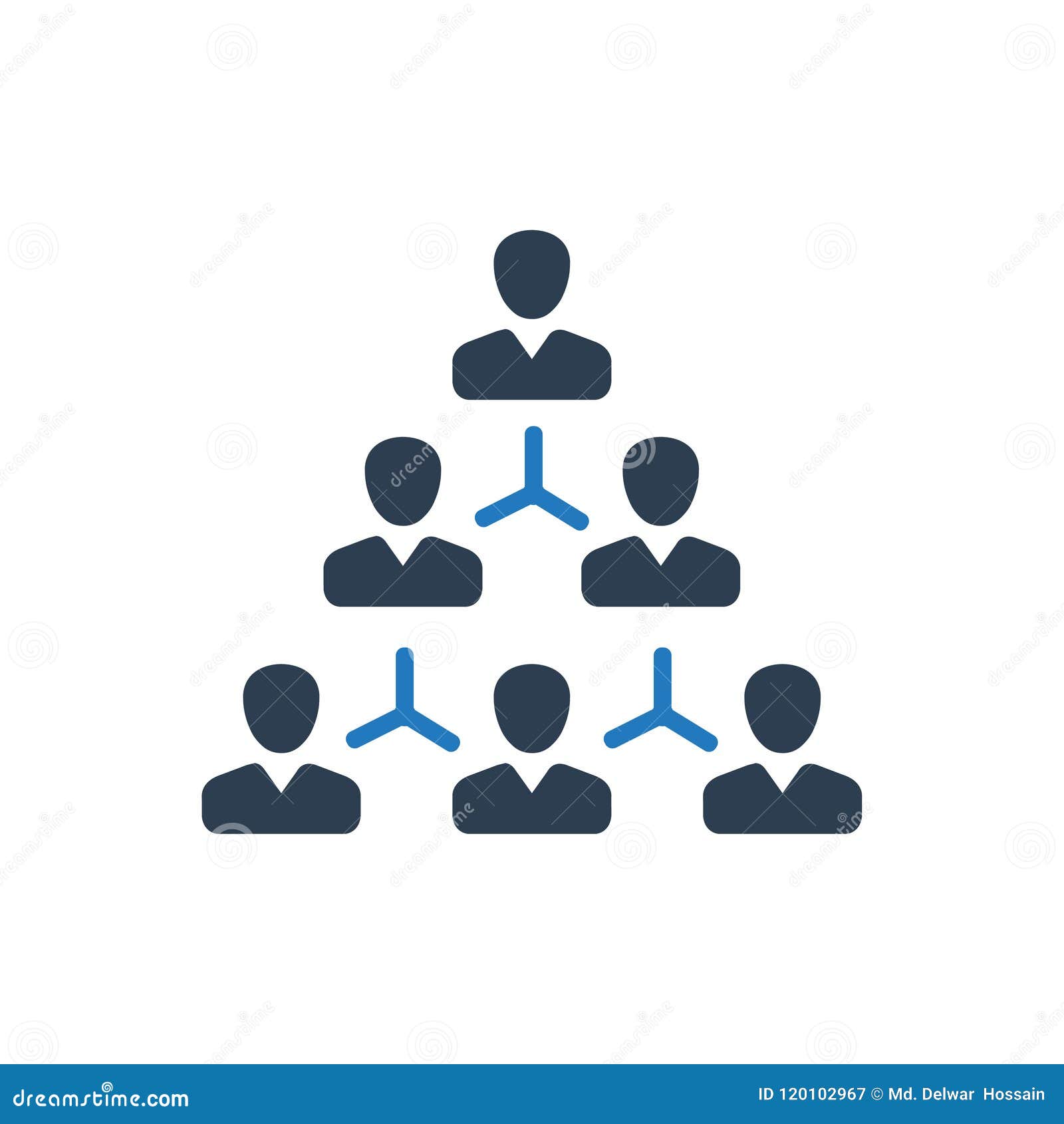Hierarchy, Employee Structure Blue Icon Cartoon Vector | CartoonDealer ... Hierarchy, Employee Structure Blue Icon Cartoon Vector | CartoonDealer ...