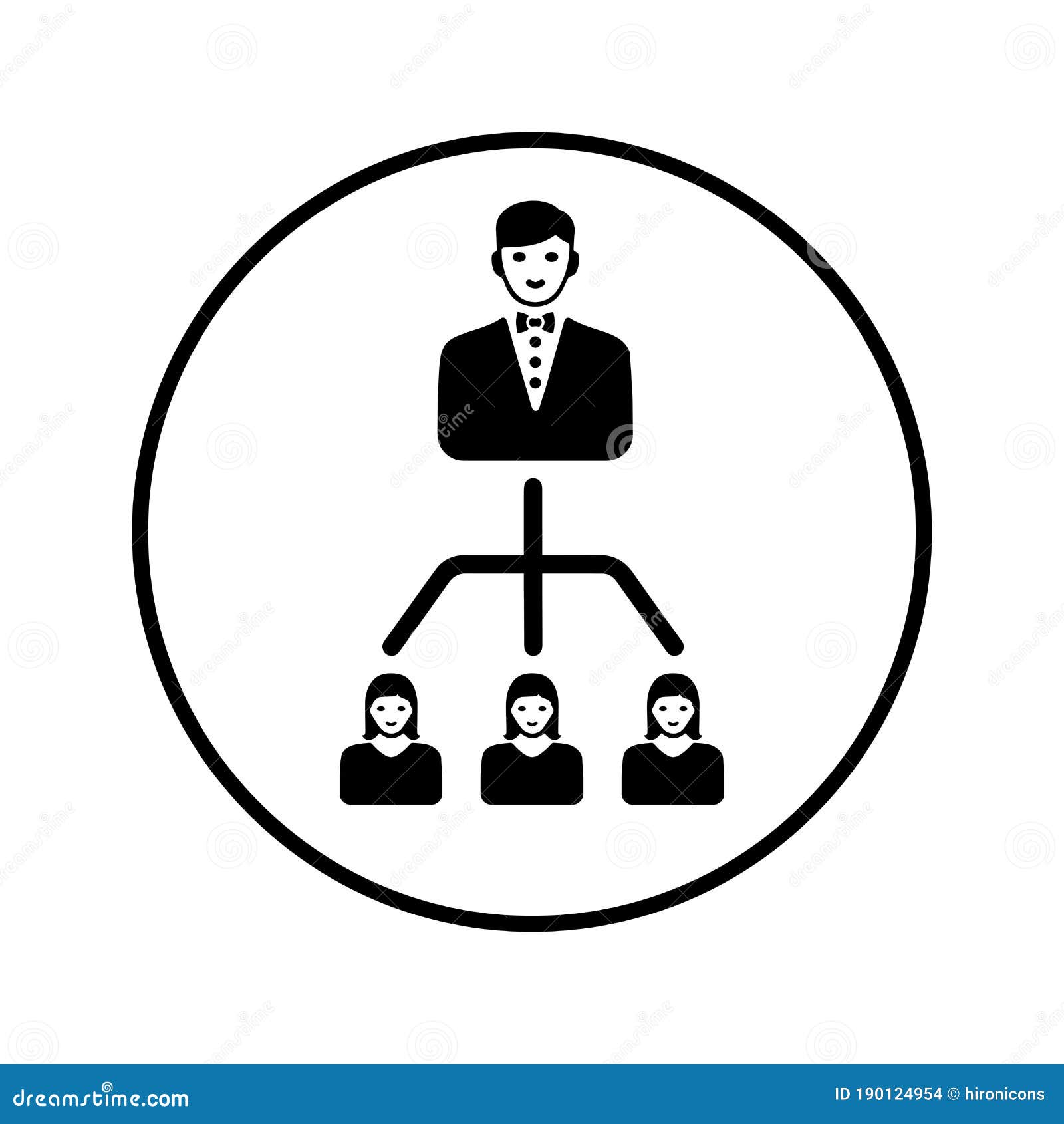 Hierarchy Icon Design / Black Color Stock Vector - Illustration of ...