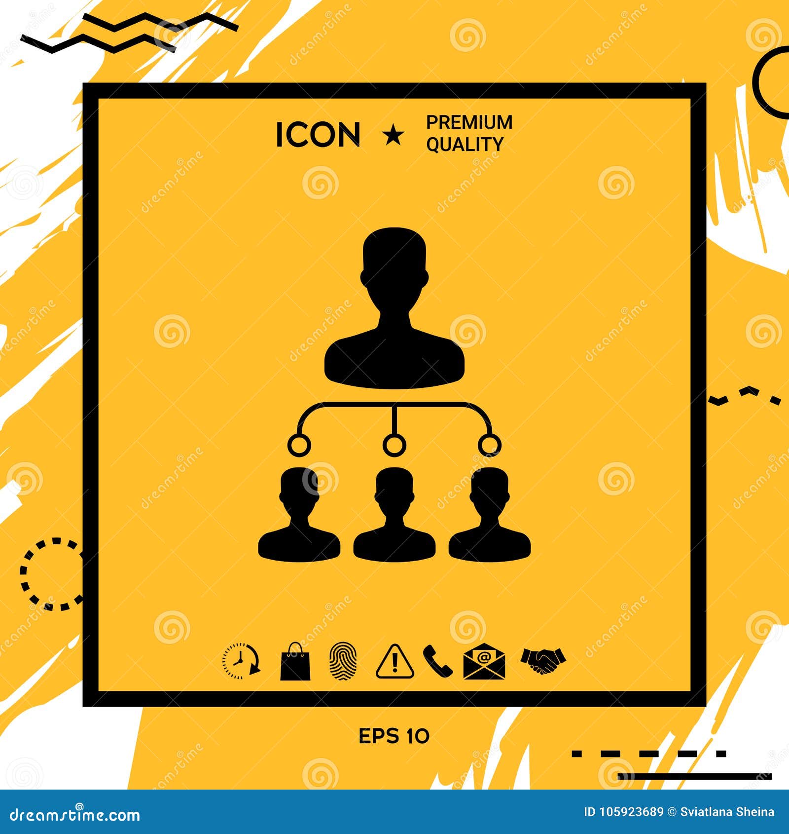 Hierarchy symbol icon stock vector. Illustration of group - 105923689