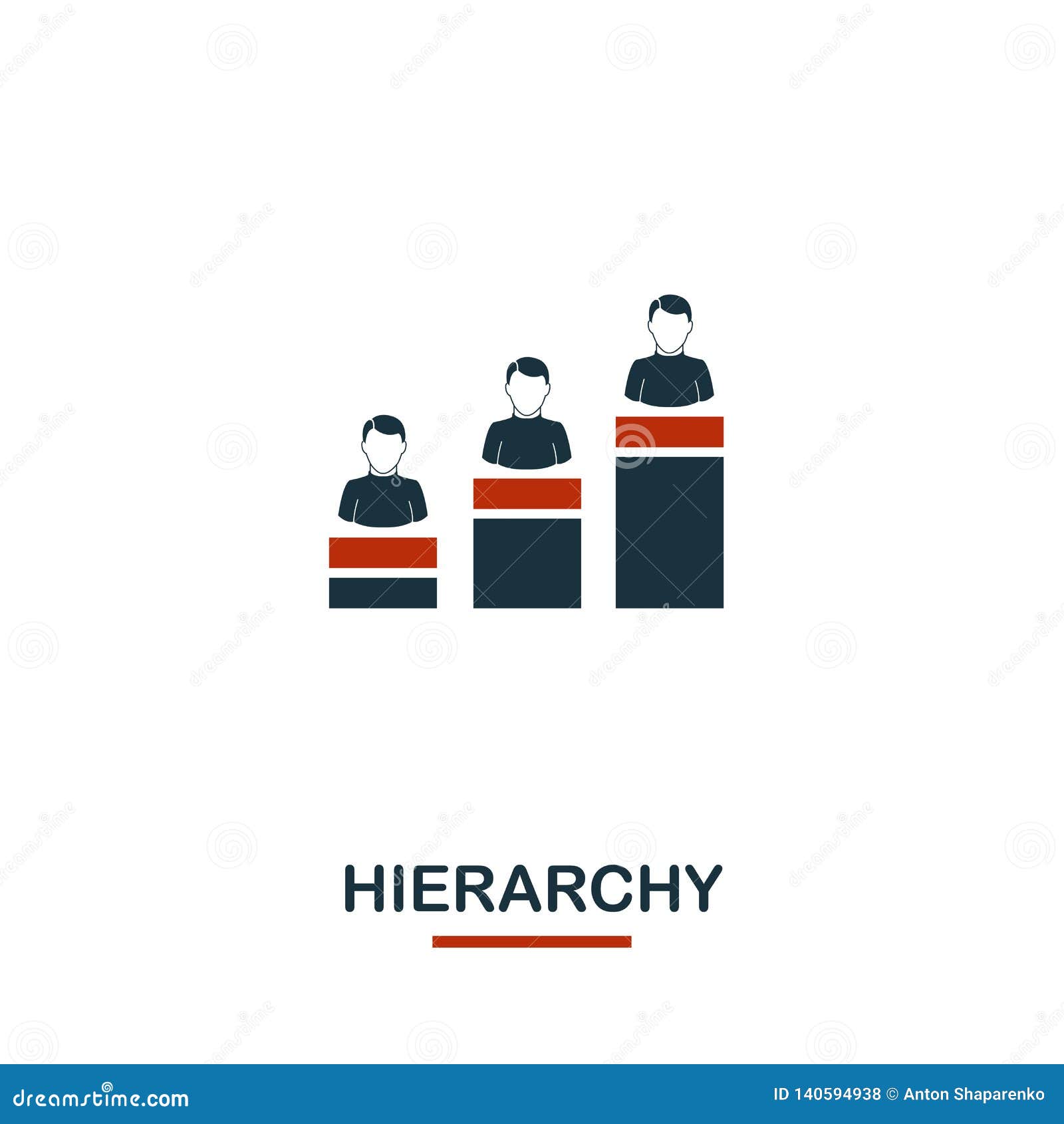 Hierarchy Icon. Premium Style Design from Teamwork Icon Collection. UI ...