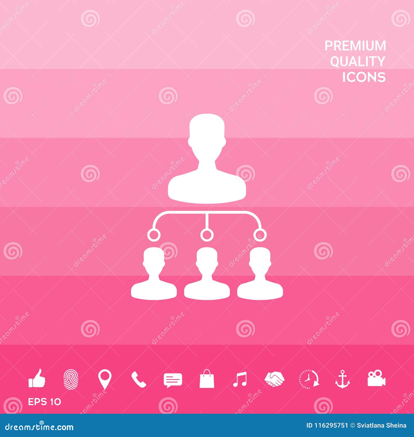 Hierarchy icon symbol stock vector. Illustration of organizational ...