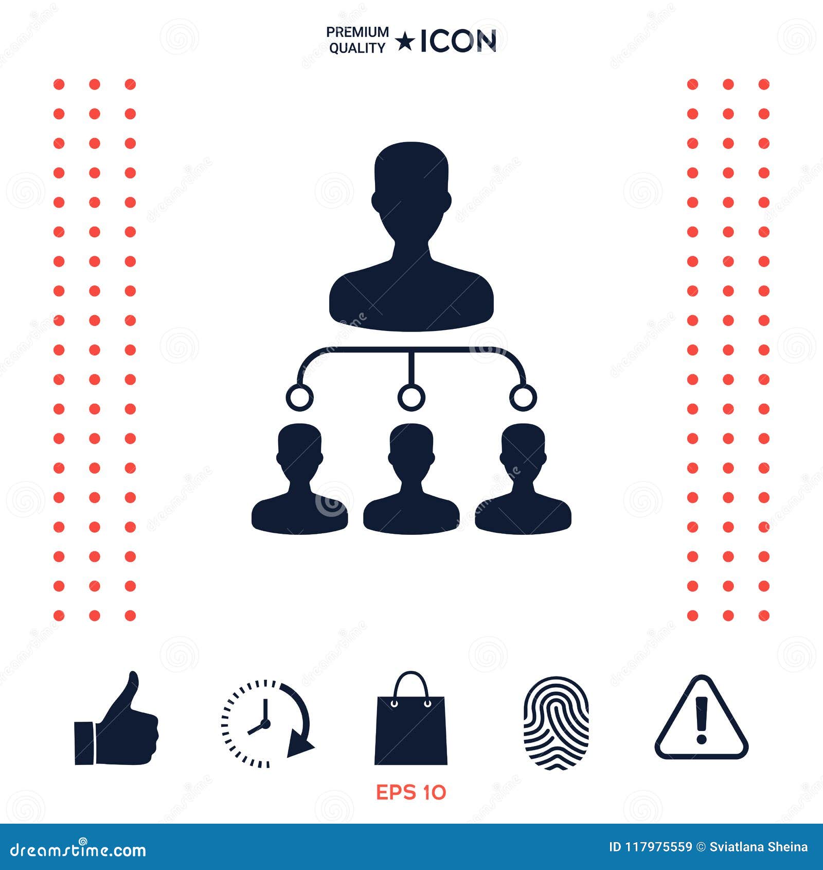 Hierarchy icon symbol stock vector. Illustration of corporate - 117975559