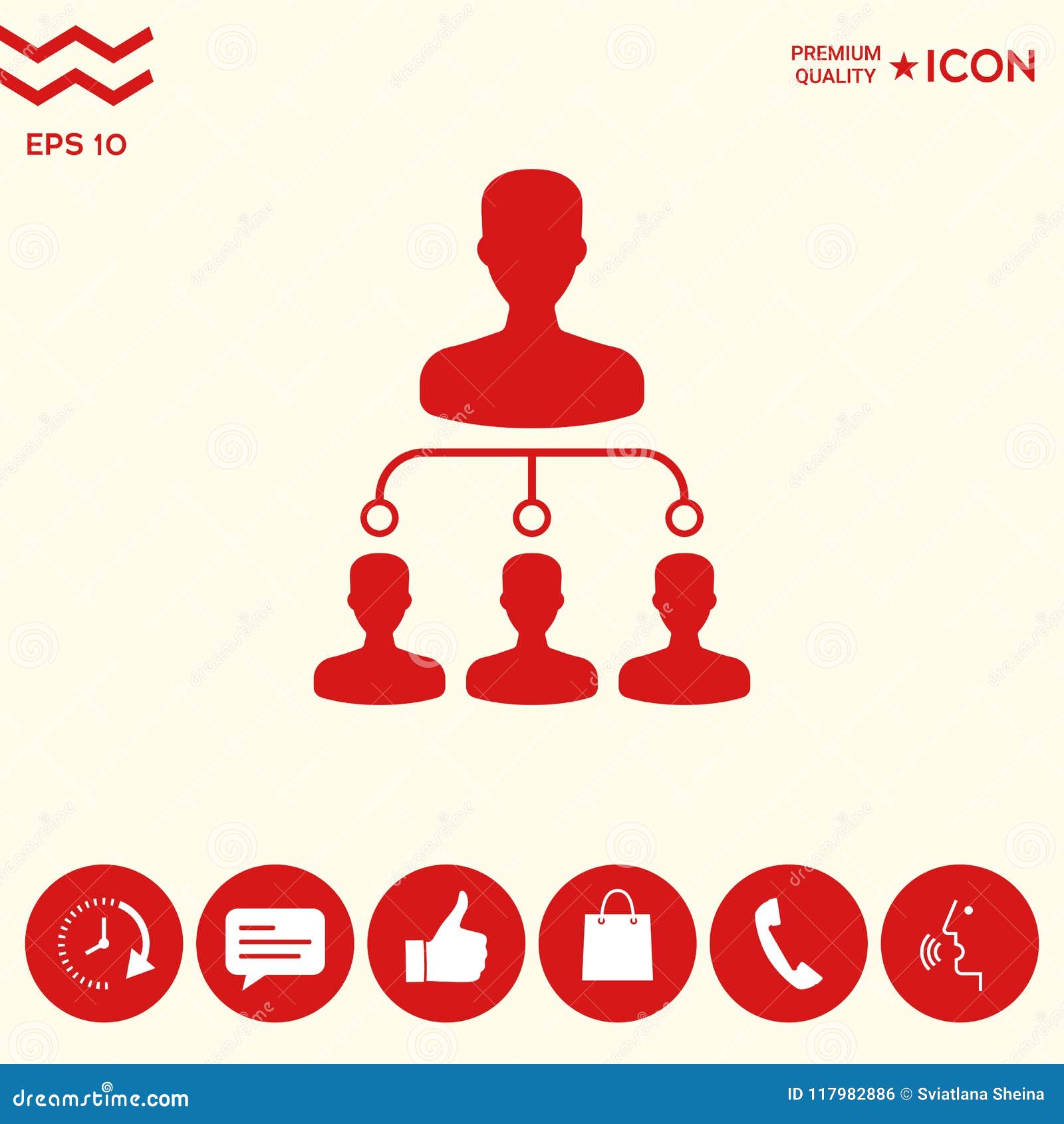 Hierarchy icon symbol stock vector. Illustration of teamwork - 117982886