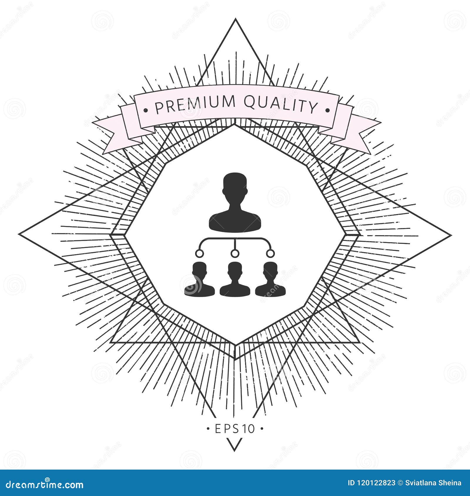 Hierarchy icon symbol stock vector. Illustration of leadership - 120122823
