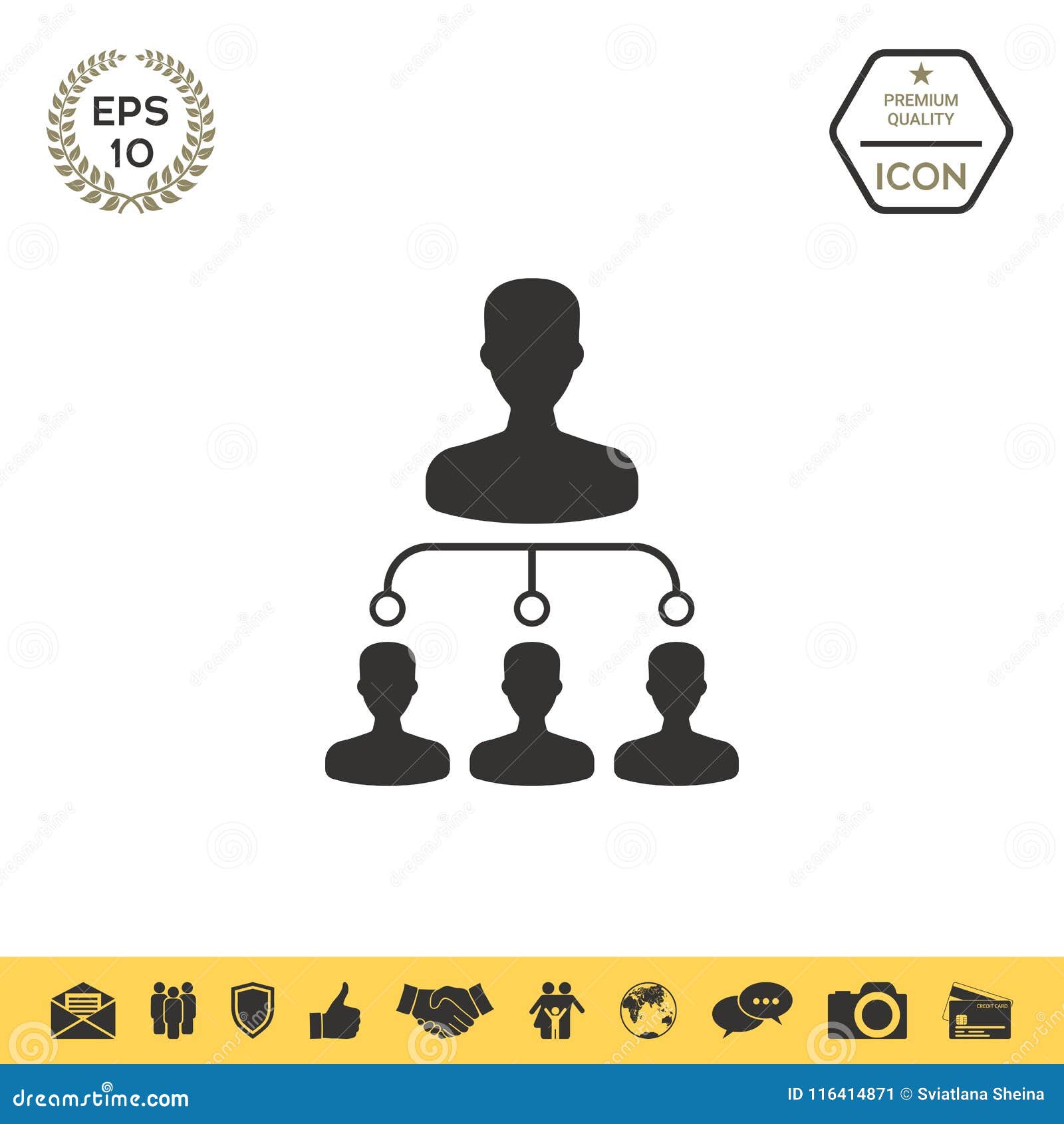 Hierarchy icon symbol stock vector. Illustration of corporate - 116414871