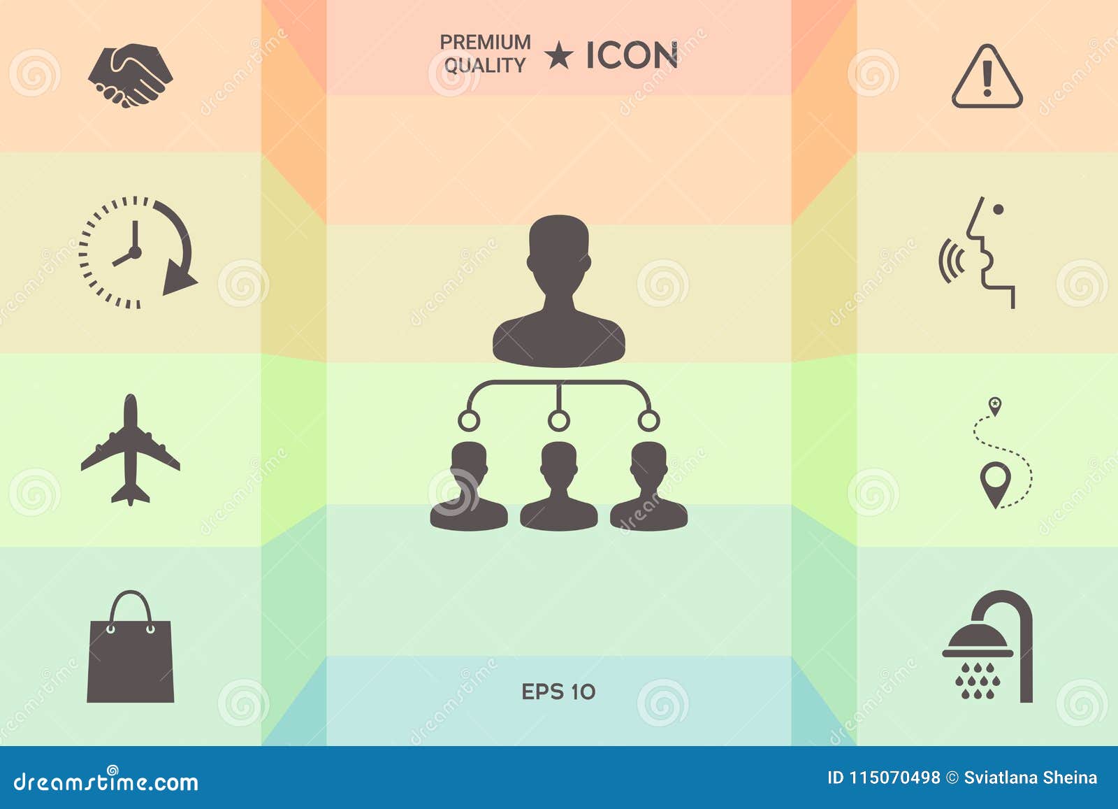 Hierarchy icon symbol stock vector. Illustration of hierarchy - 115070498