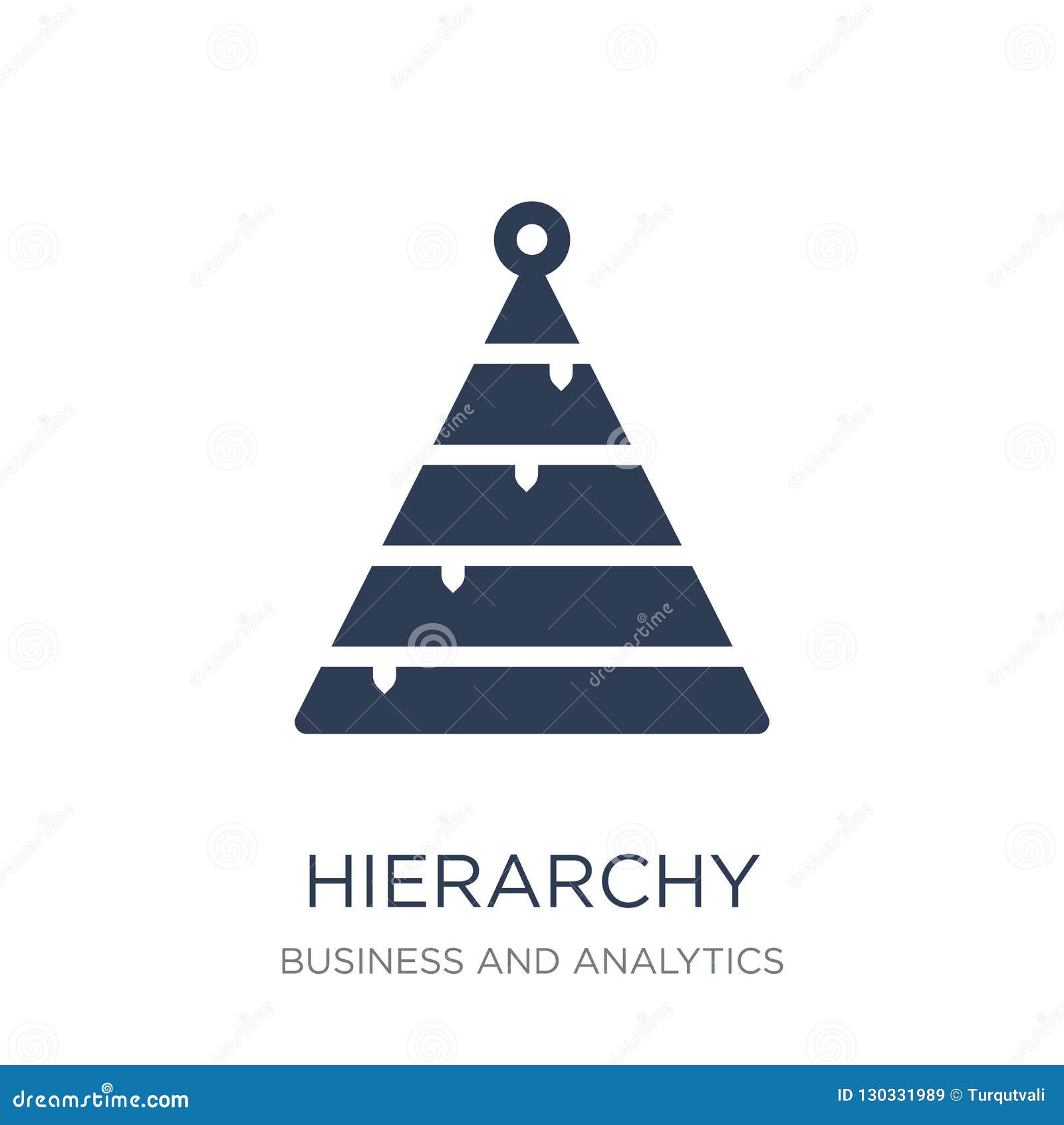 Hierarchy Icon. Trendy Flat Vector Hierarchy Icon on White Background ...