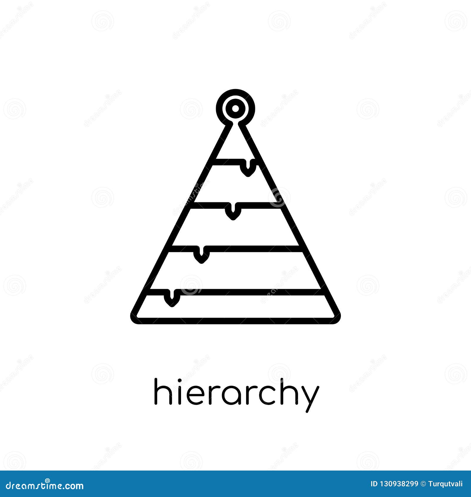Hierarchy Icon. Trendy Modern Flat Linear Vector Hierarchy Icon Stock ...