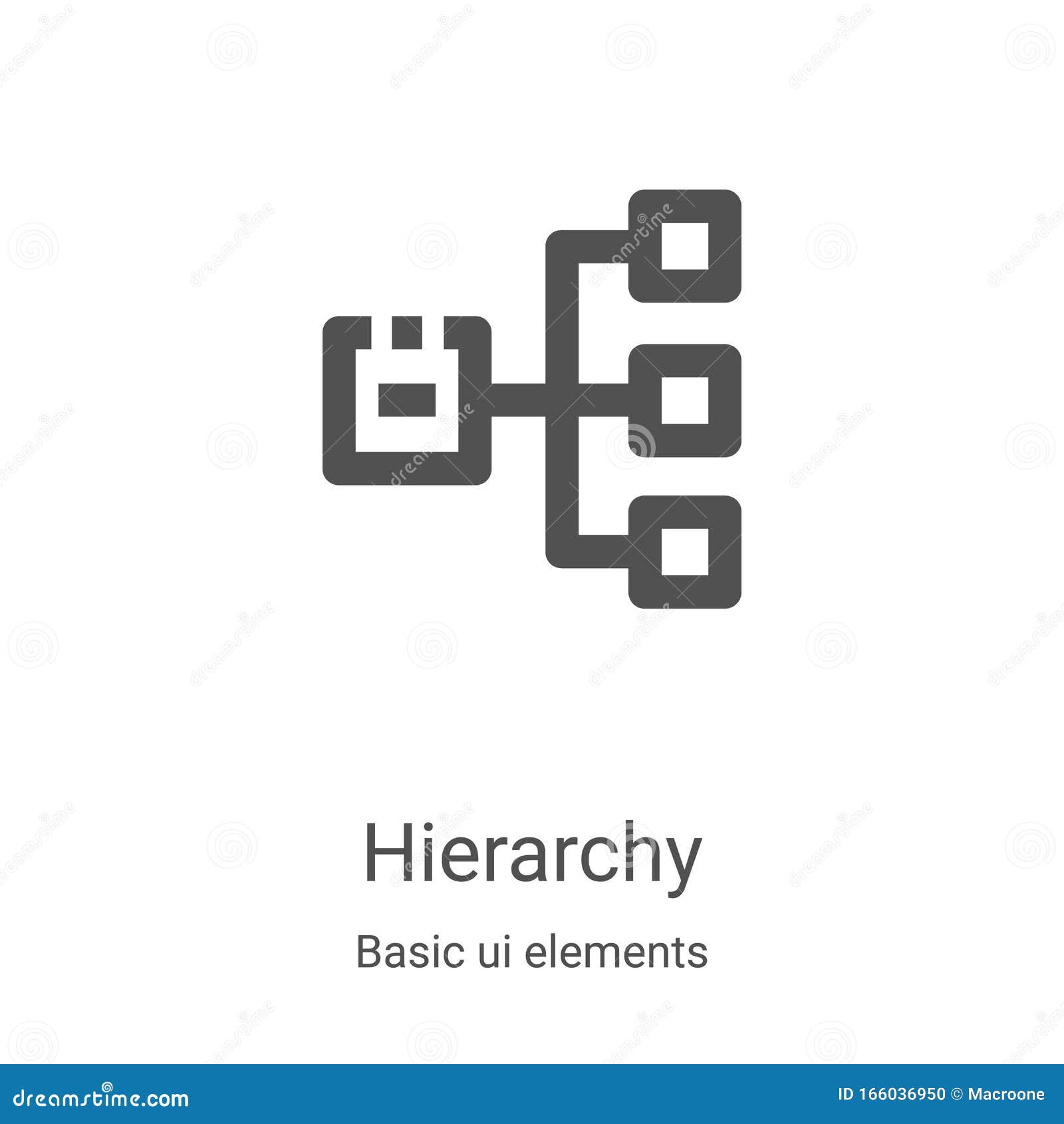 Hierarchy Icon Vector From Basic Ui Elements Collection. Thin Line ... Hierarchy Icon Vector From Basic Ui Elements Collection. Thin Line ...