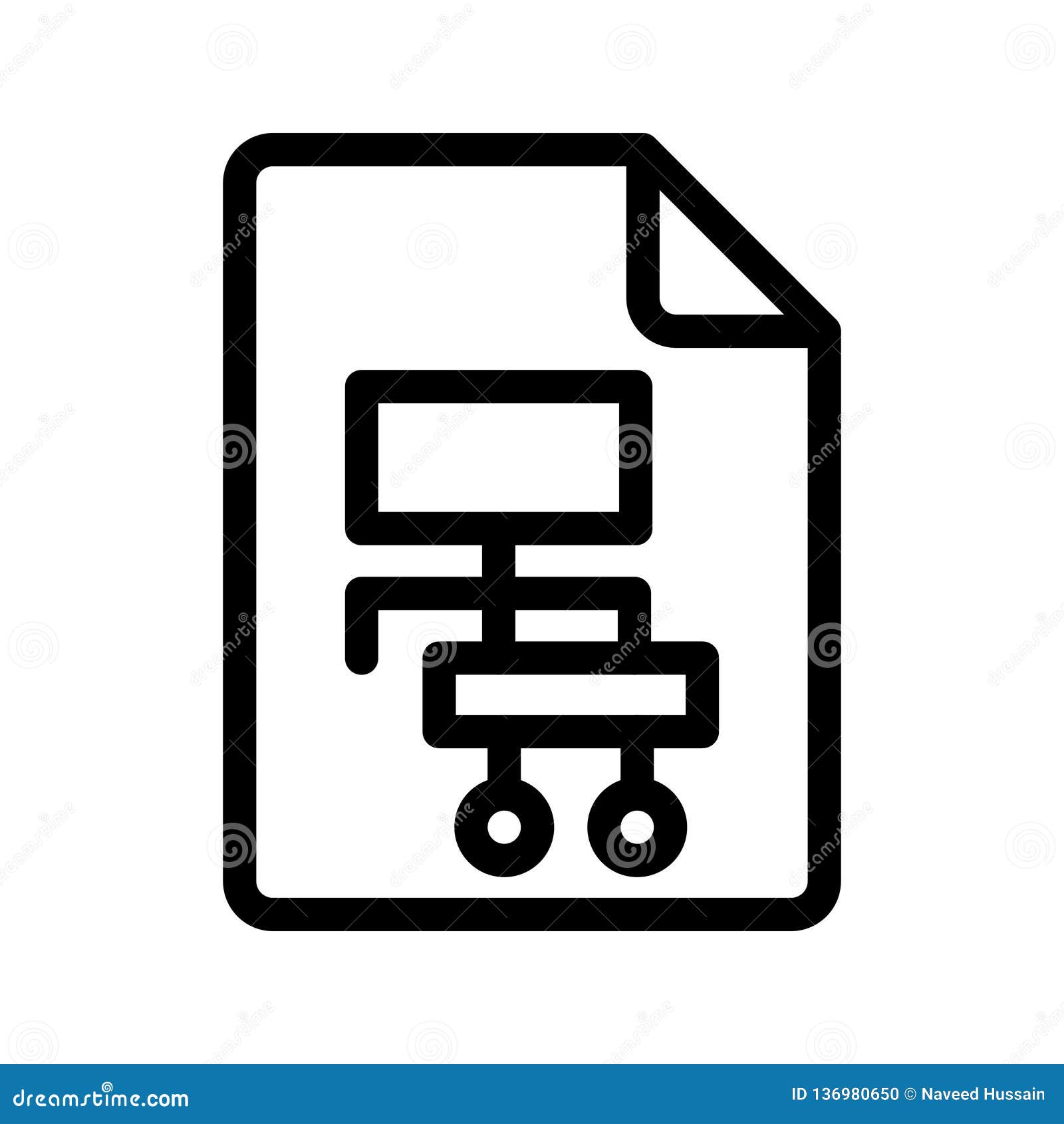 Hierarchy line vector icon stock vector. Illustration of hierarchy ...