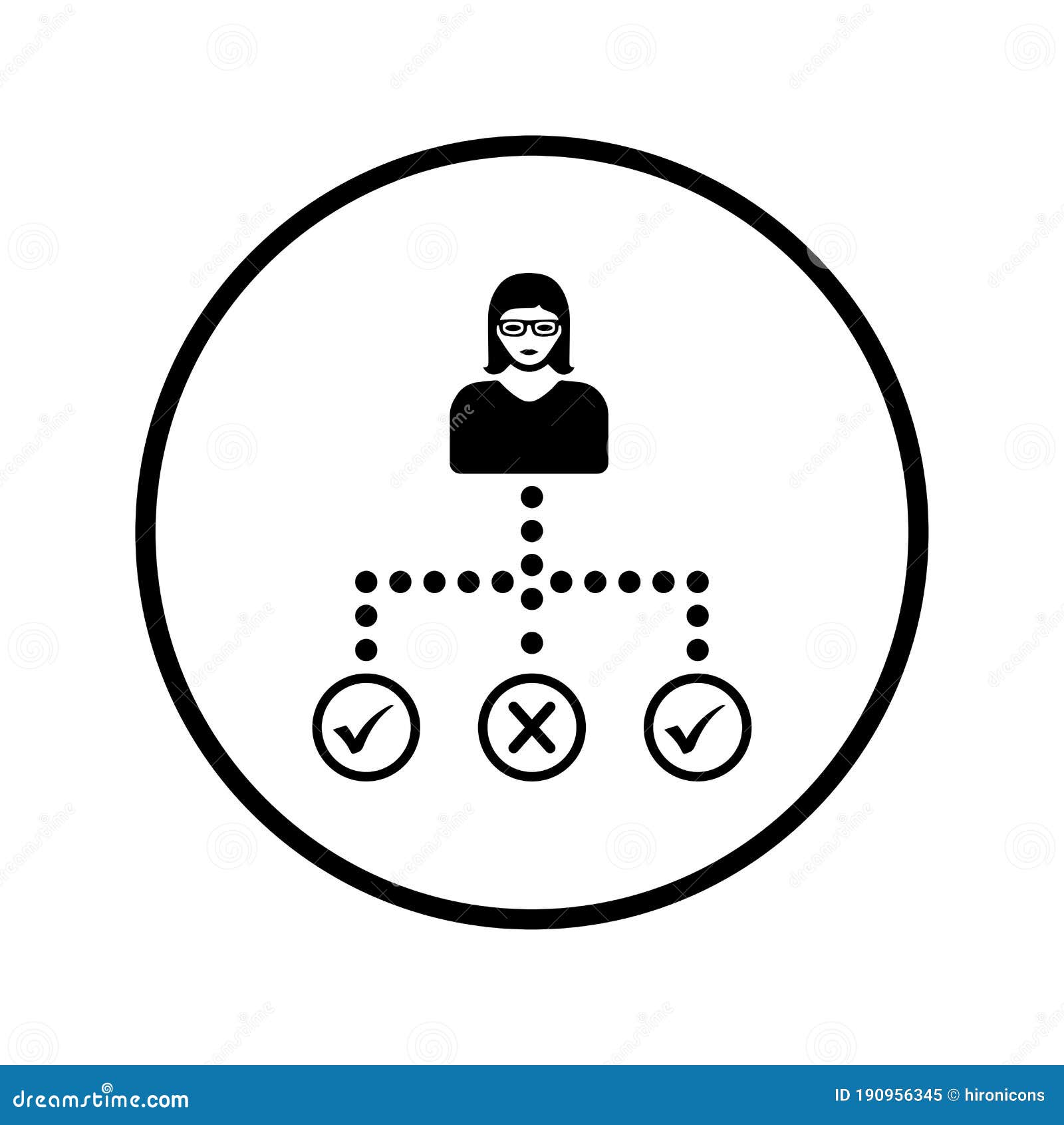Hierarchy, Organization, Structure Icon / Black Color Stock Vector ...