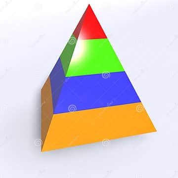 Hierarchy pyramid stock illustration. Illustration of base - 10093746